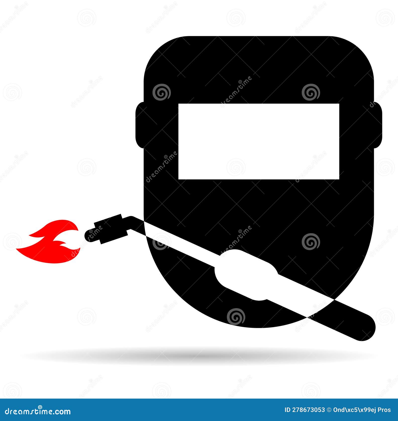 Welding Technology Icon Shadow, Metal Tool Equipment Symbol, Safe Weld ...
