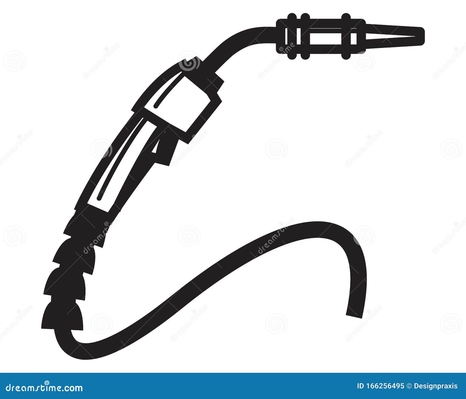 Welding Torch Icon stock illustration. Illustration of outline - 166256495