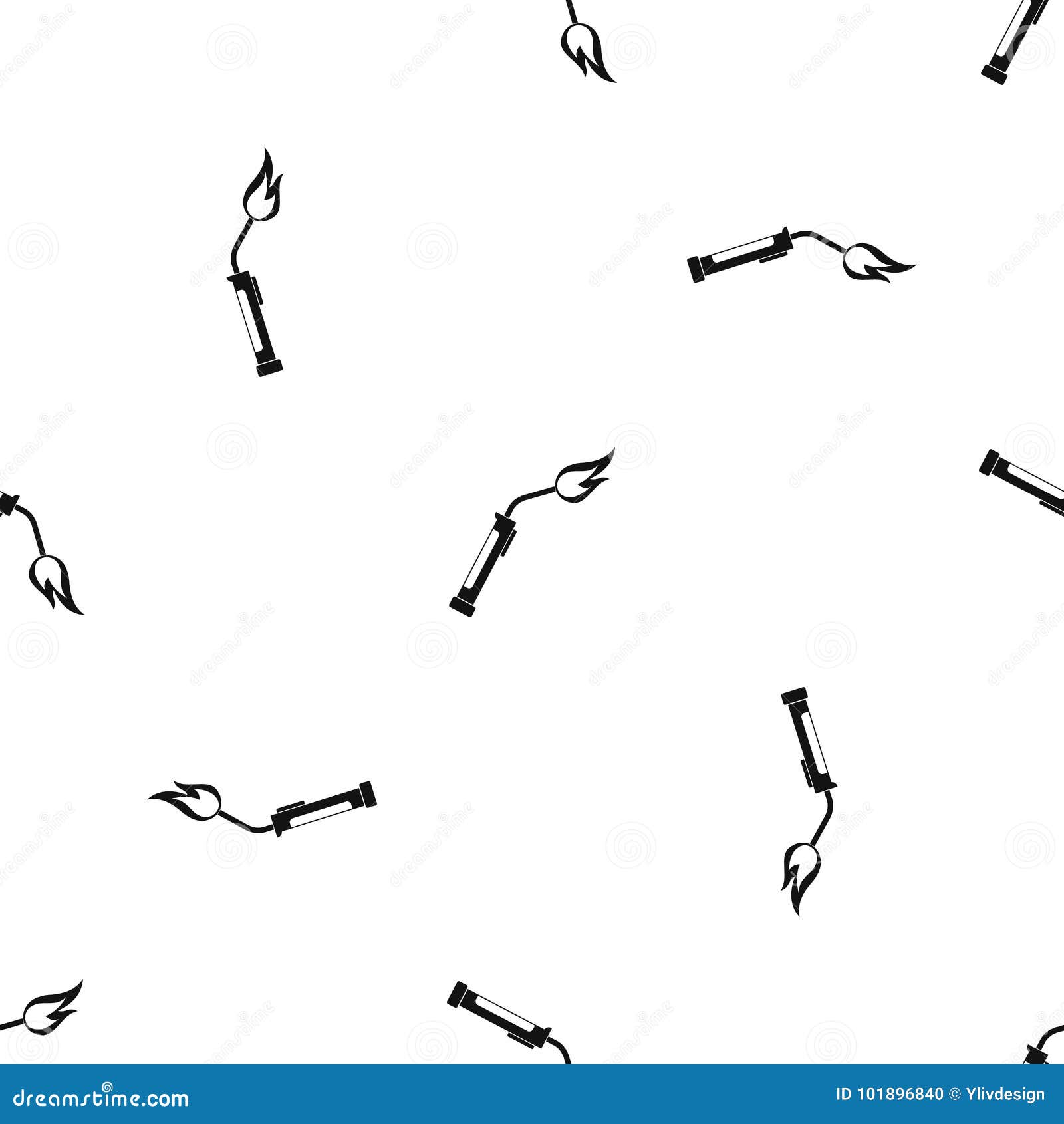 Welding Torch Pattern Seamless Black Stock Vector - Illustration of ...