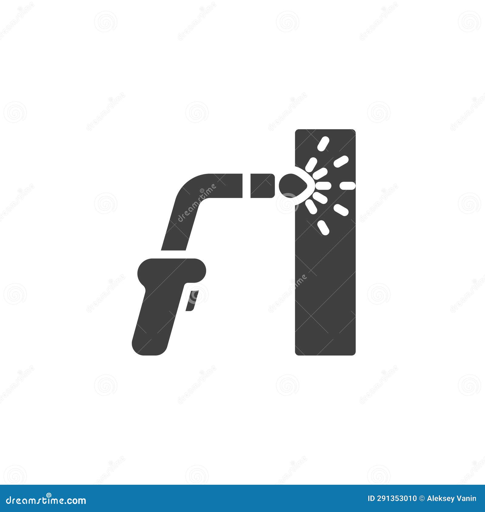 Welding torch vector icon stock vector. Illustration of sign - 291353010