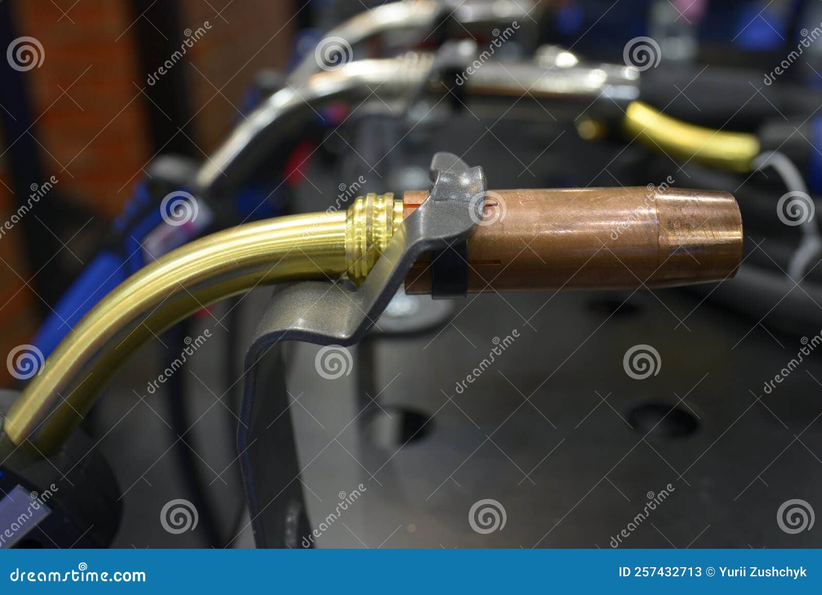 Welding Torches for Semi-automatic Welder Placed on a Worktable Stock ...