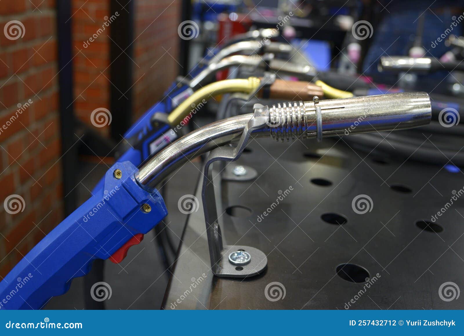 Welding Torches for Semi-automatic Welder Placed on a Worktable Stock ...