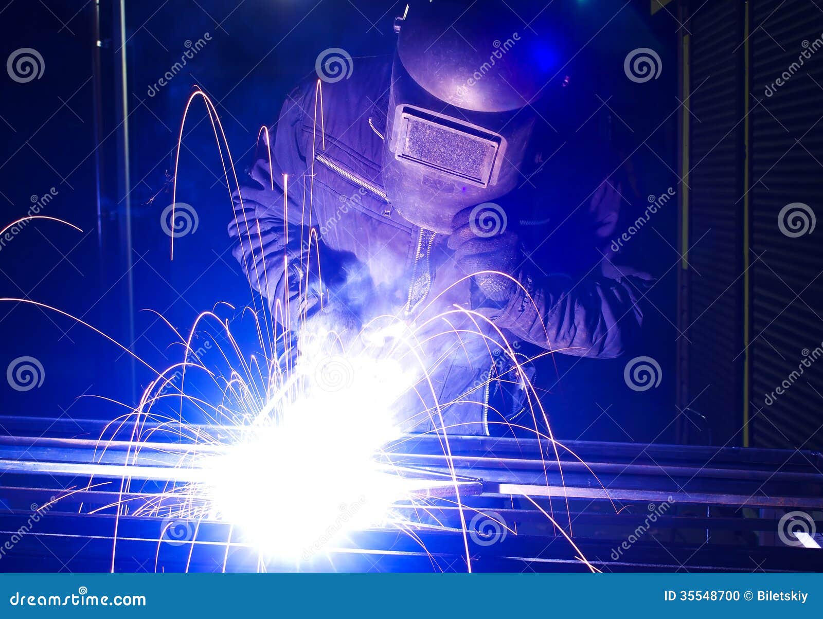 Welding stock photo. Image of metal, industrial, skilled - 35548700