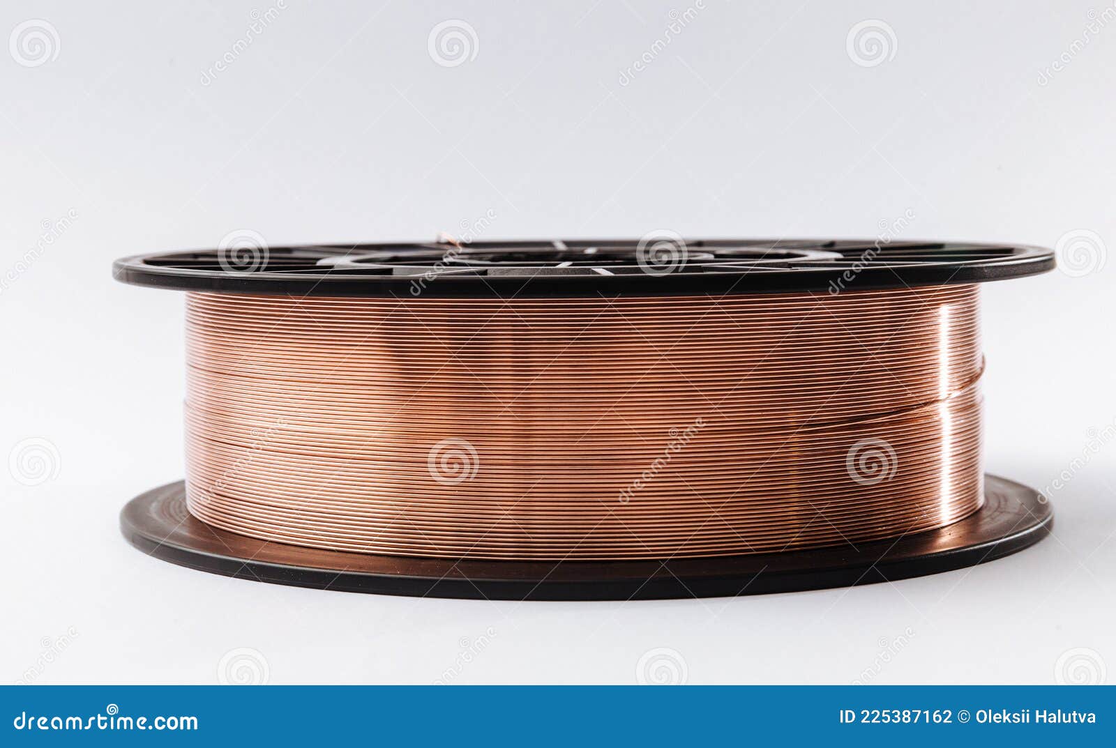 Welding Wire Spool on a White Background Stock Photo - Image of steel ...