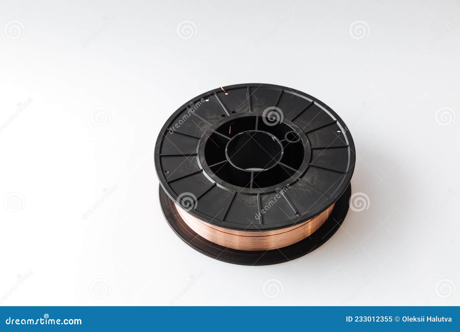 Welding Wire Spool on a White Background Stock Image - Image of ...