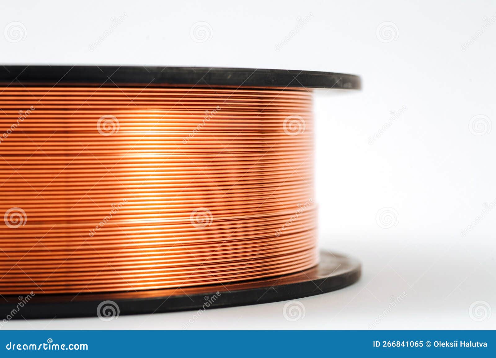 Welding Wire Spool on a White Background Stock Image - Image of ...