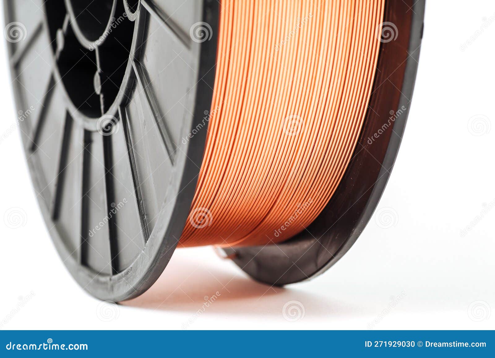 Welding Wire Spool on a White Background Stock Photo - Image of ...