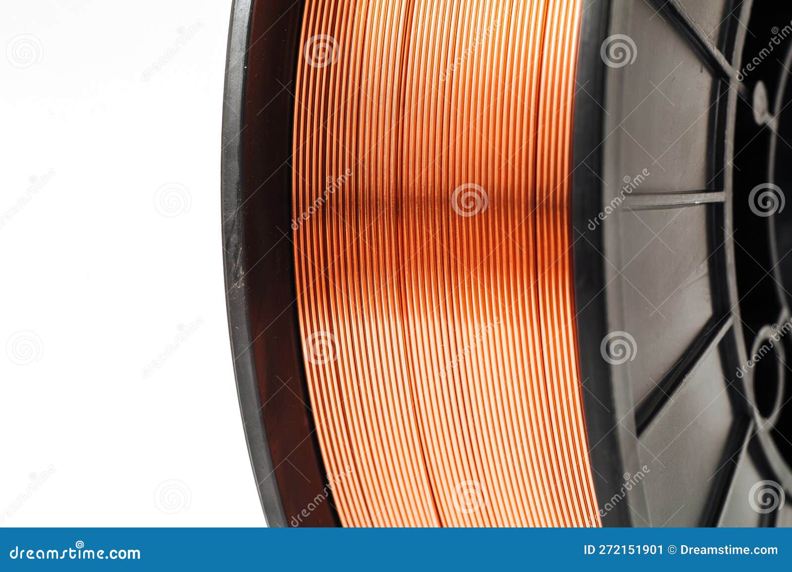 Welding Wire Spool on a White Background Stock Image - Image of tool ...