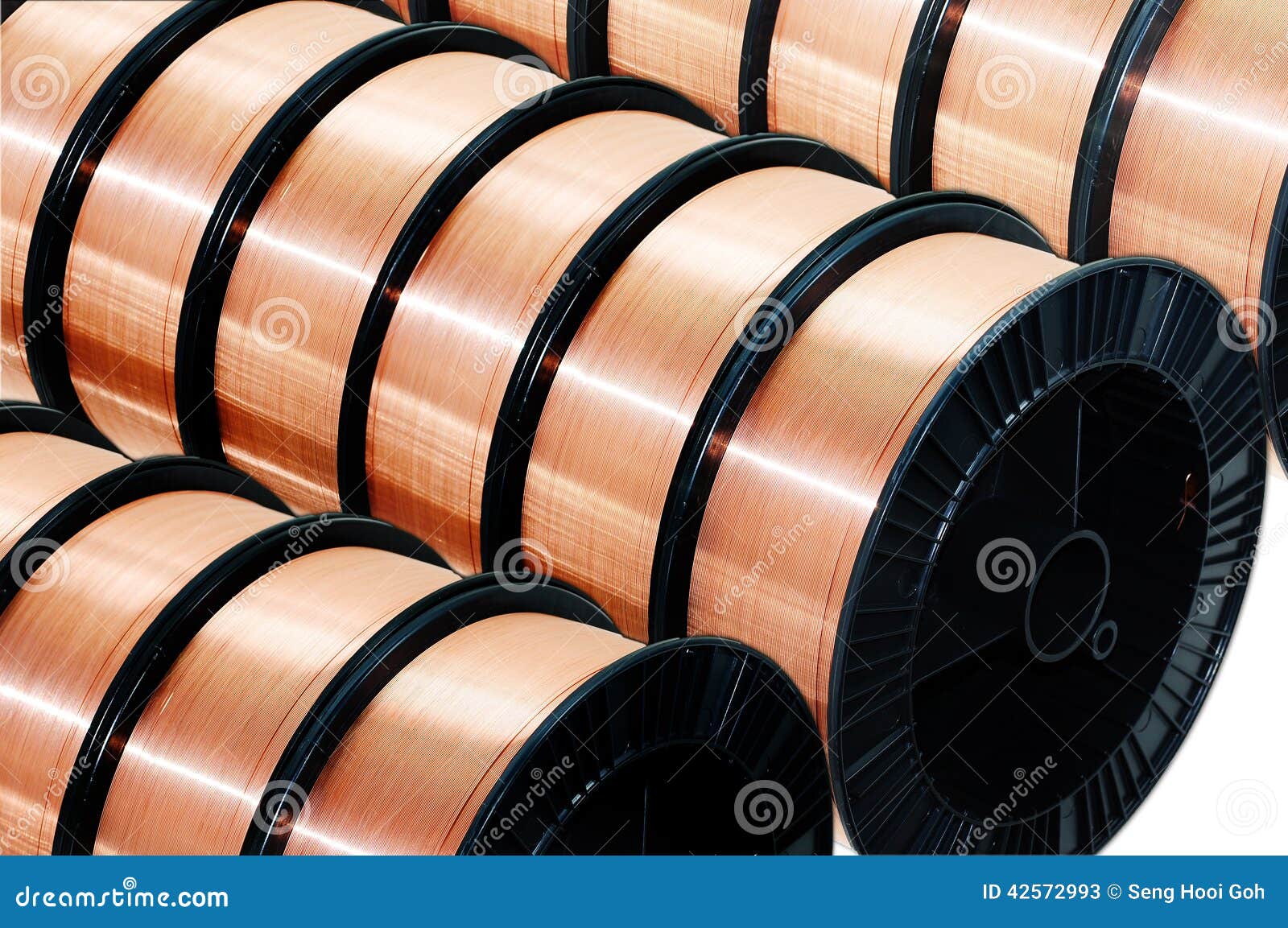 Welding wire stock image. Image of industry, material - 42572993