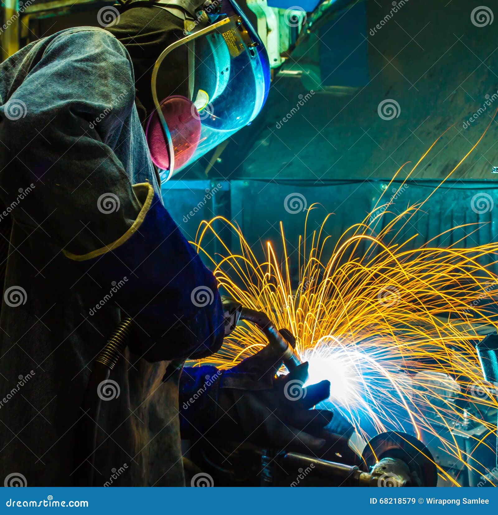 Welding work. stock image. Image of construction, metalwork - 68218579