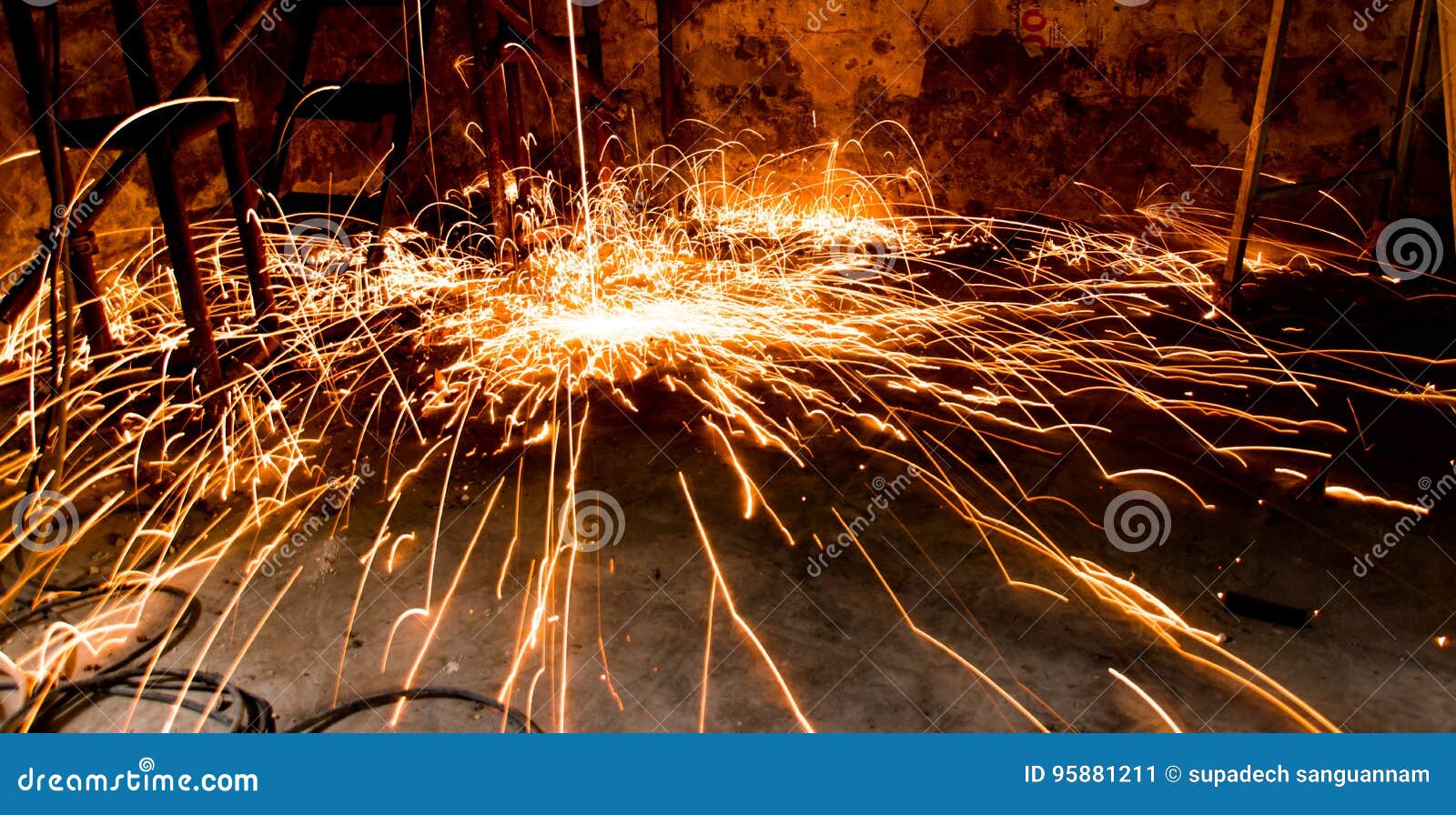 Welding stock image. Image of construction, steel, welding - 95881211