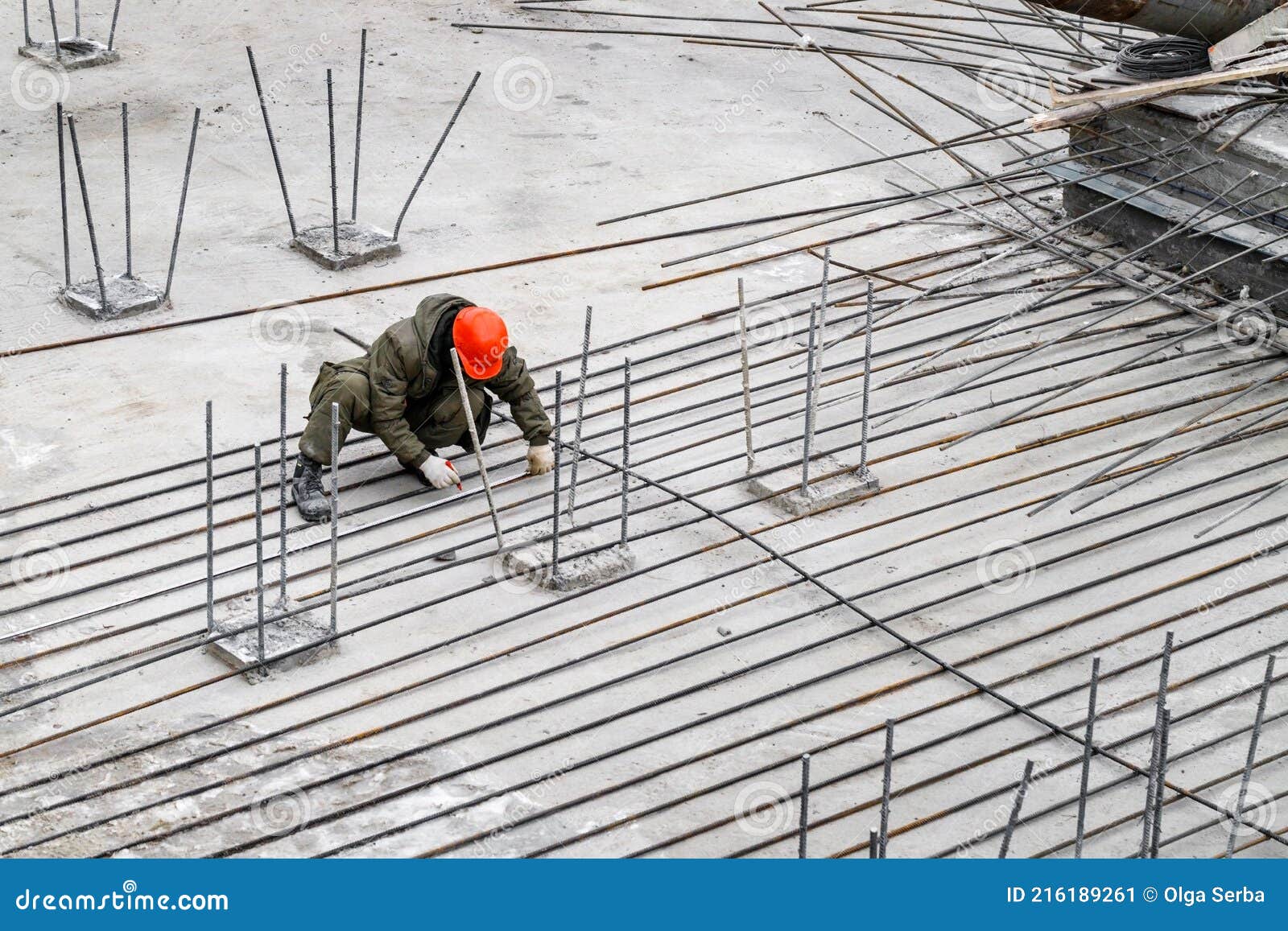 Welding Work on the Construction Site of an Apartment Building or ...