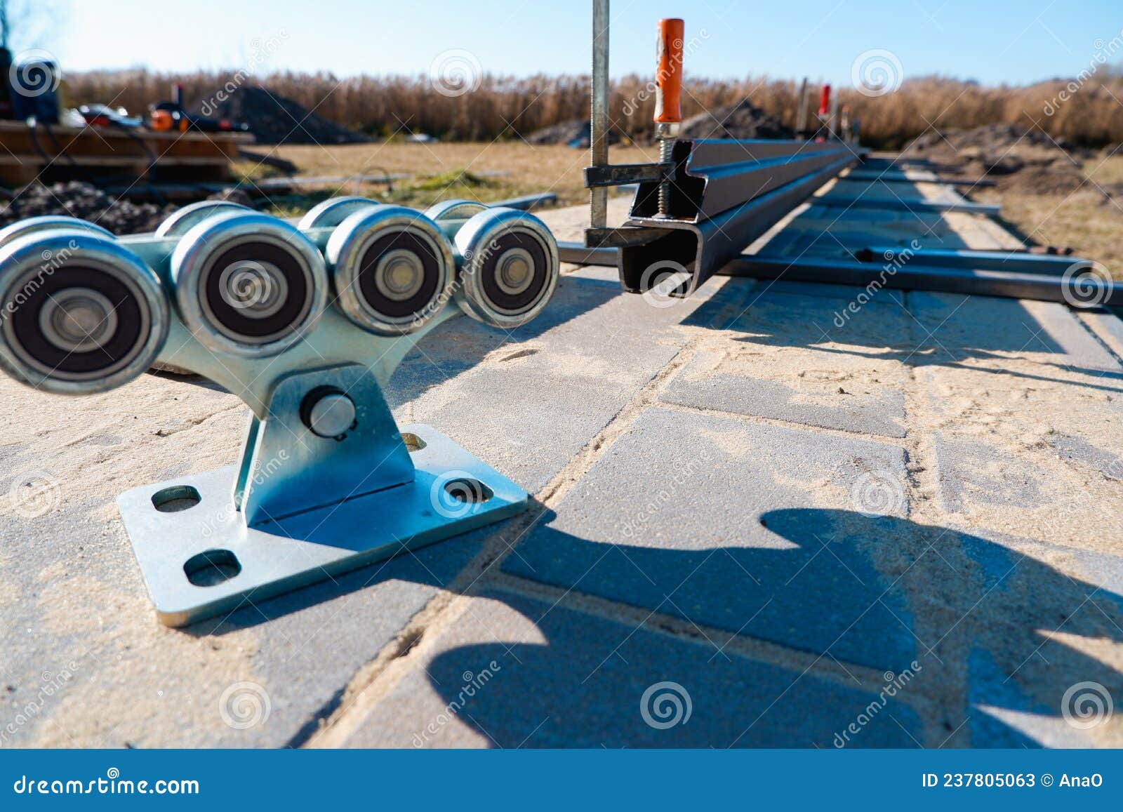 Welding Work. Welding of the Guide Profile of Sliding Gates. Gate ...