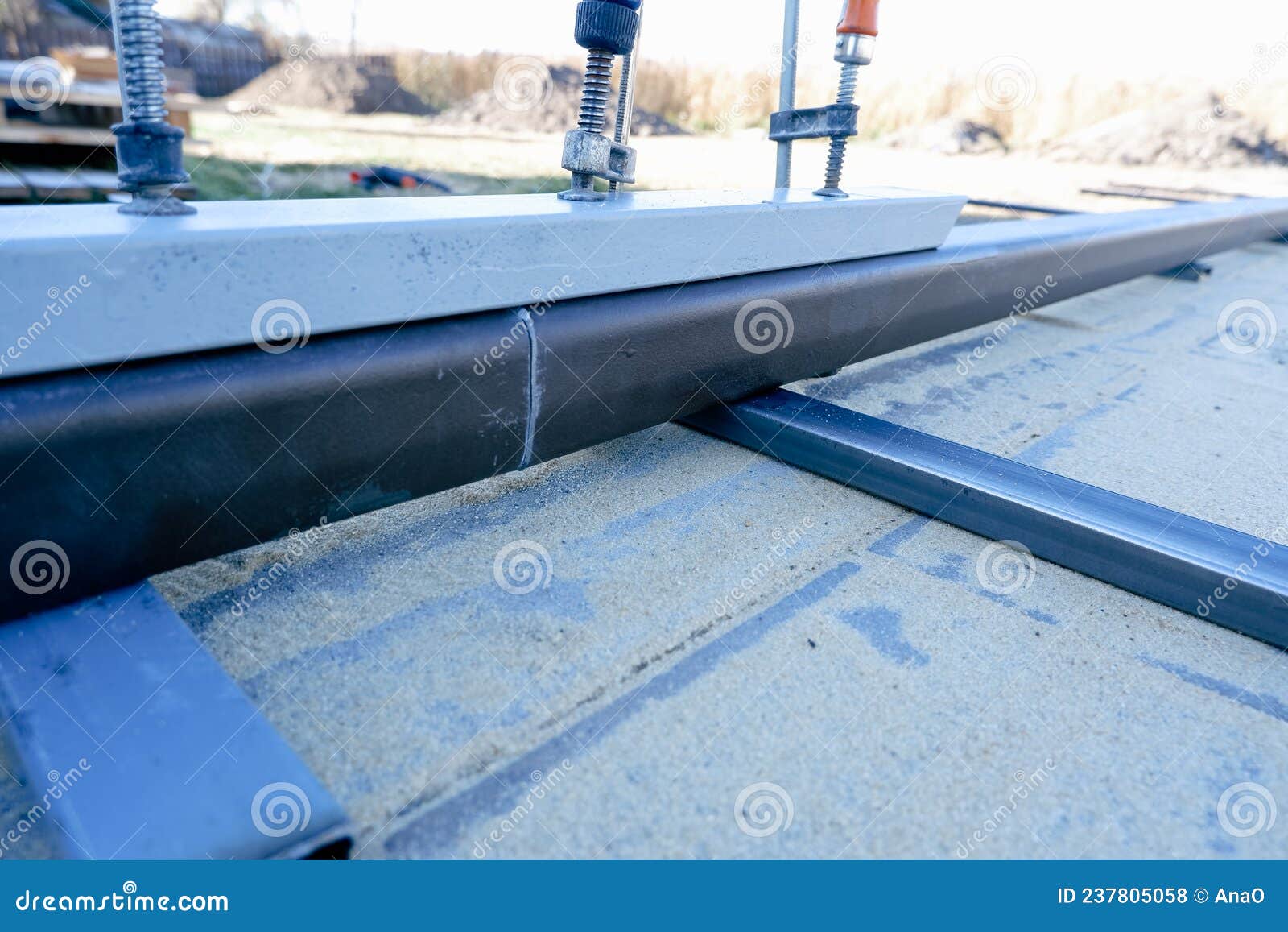 Welding Work. Welding of the Guide Profile of Sliding Gates. Guide ...