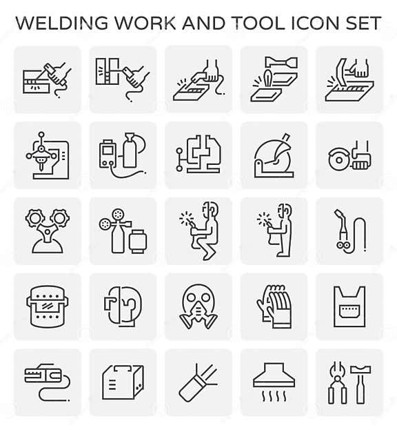 Welding work icon stock vector. Illustration of pliers - 109198732