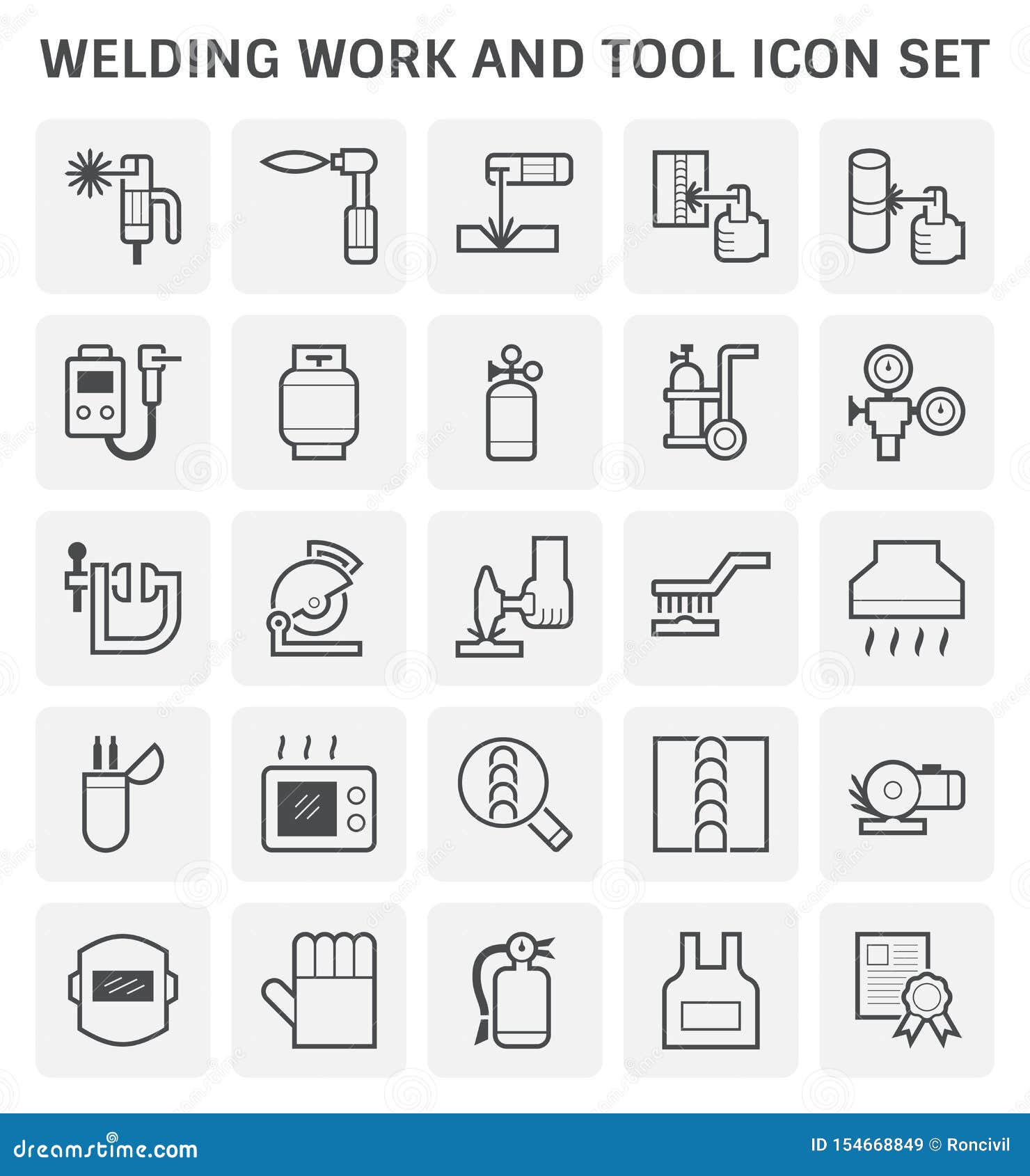 Welding work icon stock vector. Illustration of construction - 154668849