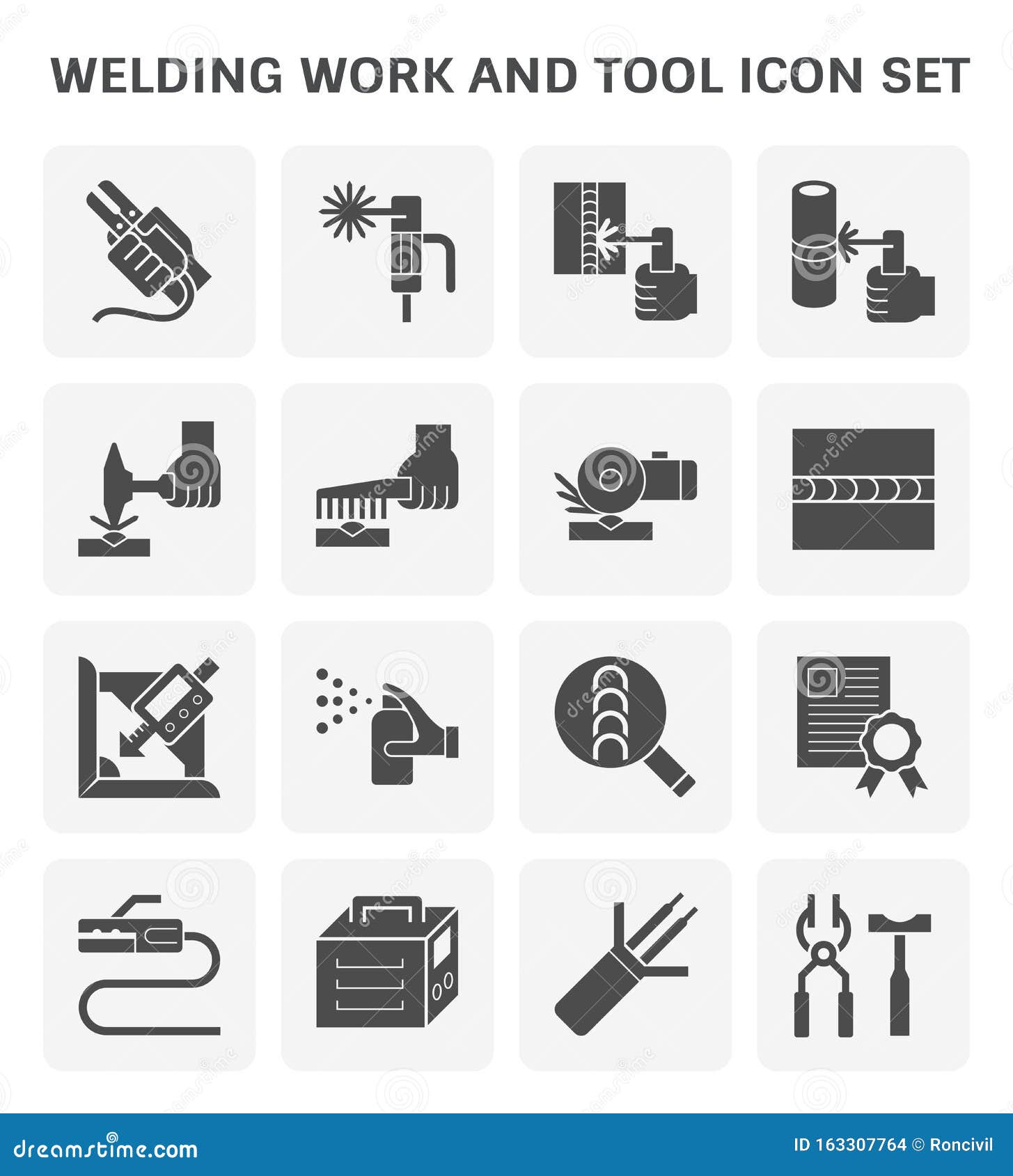 Welding work icon stock vector. Illustration of sparkle - 163307764