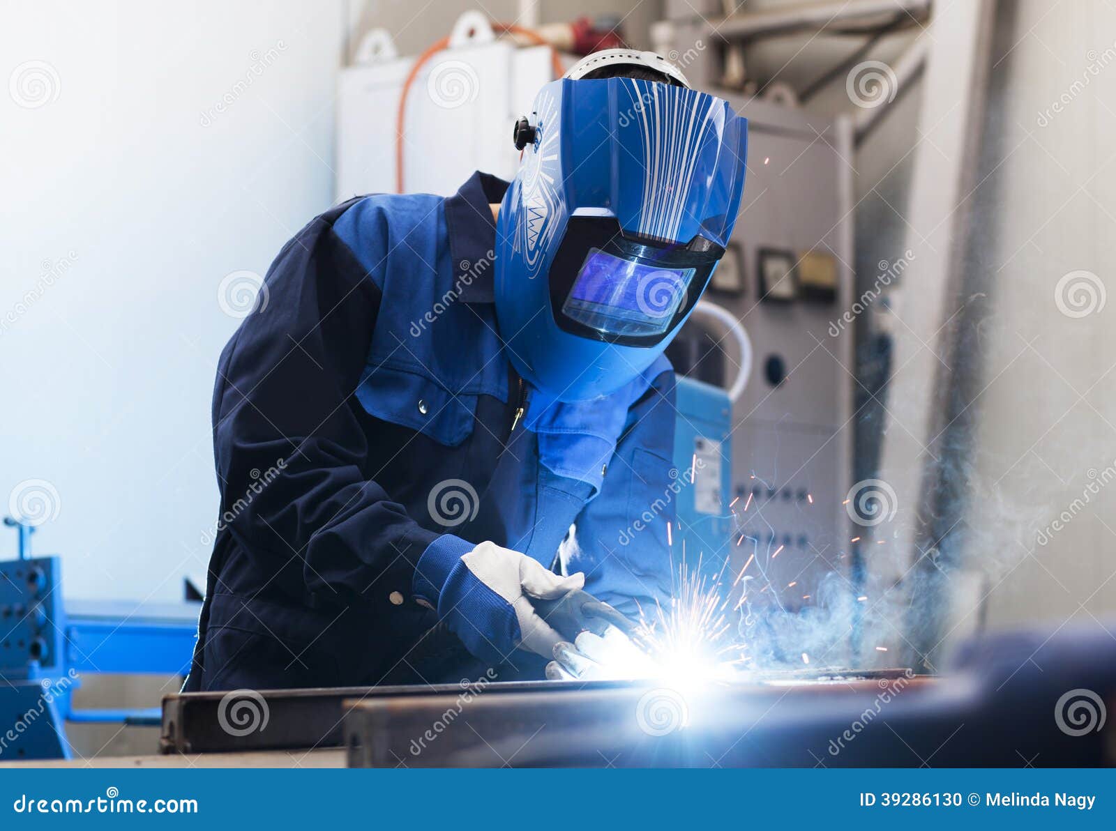 Welding work stock photo. Image of plant, built, steel - 39286130