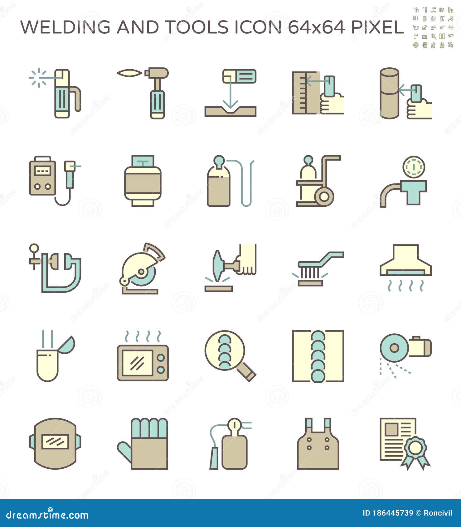 Welding work icon stock vector. Illustration of gloves - 186445739