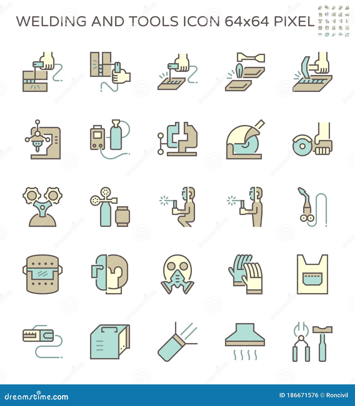 Welding work icon stock vector. Illustration of cutting - 186671576