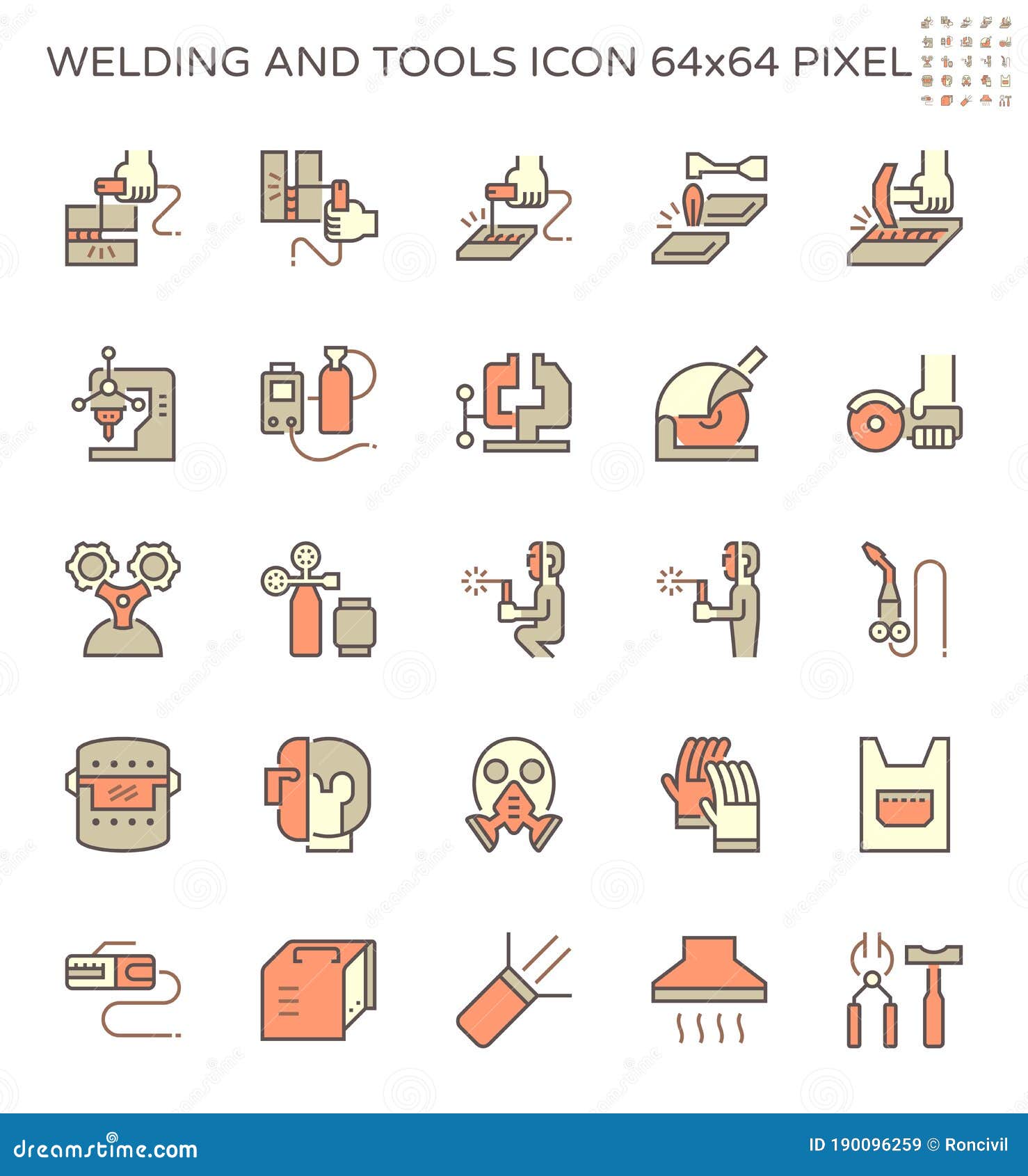 Welding work icon stock vector. Illustration of goggle - 190096259