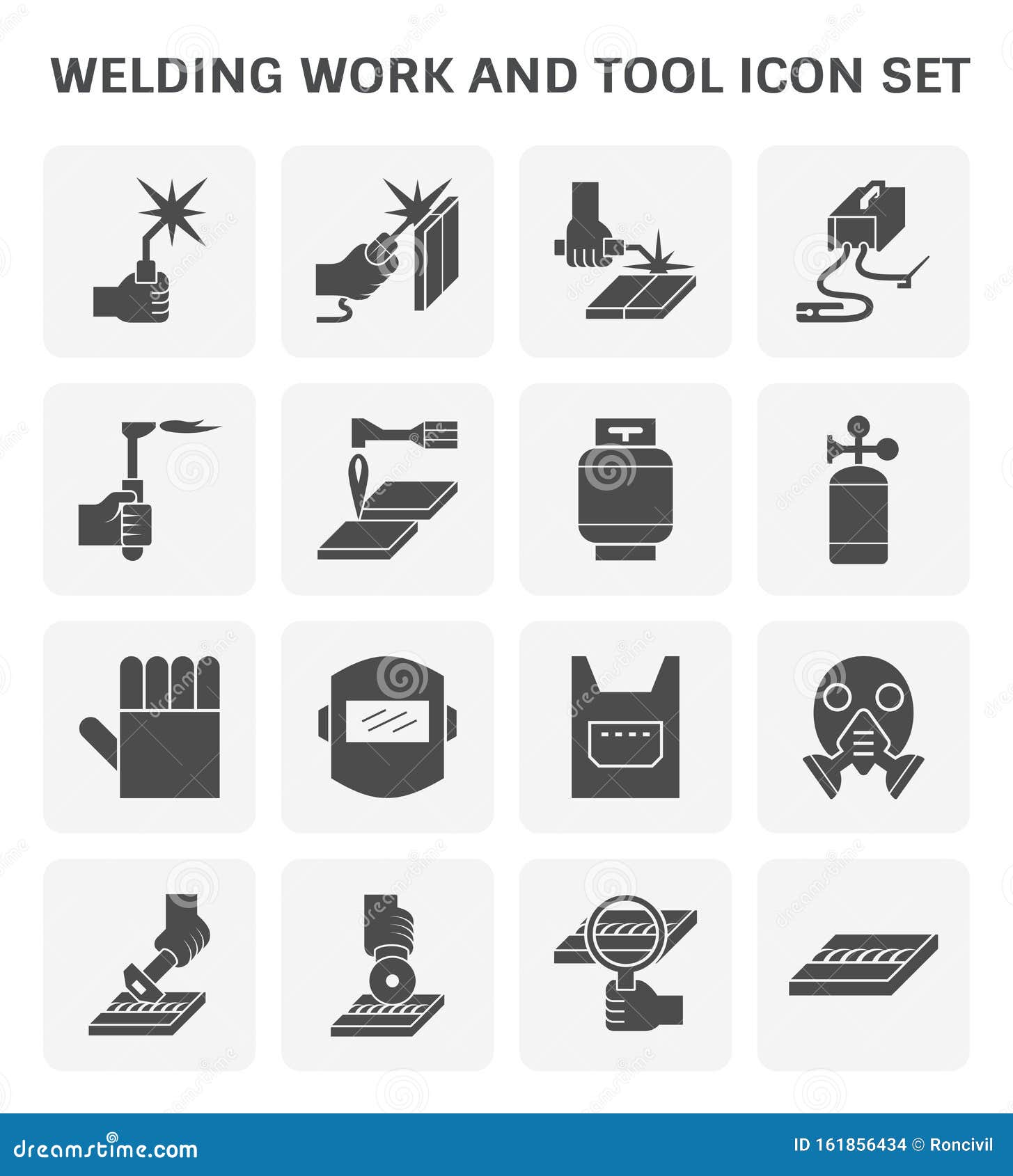 Welding work icon stock vector. Illustration of isolated - 161856434