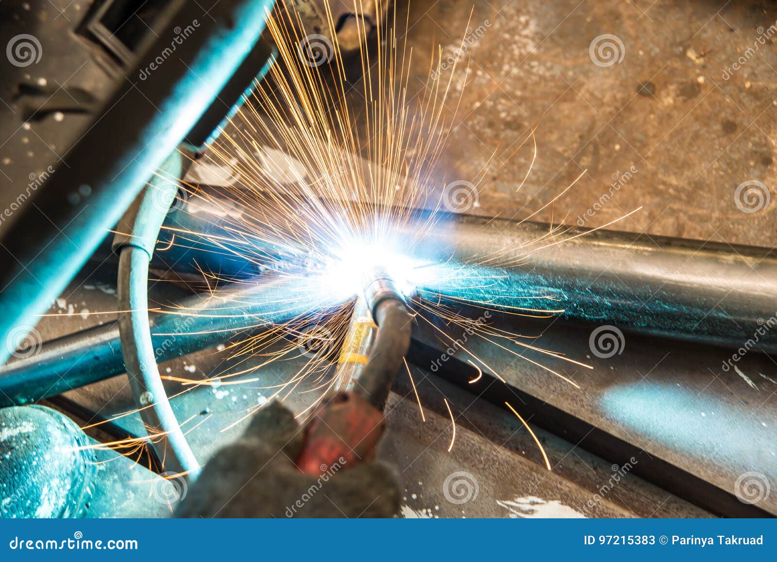 Welding stock image. Image of pattern, manufacturing - 97215383