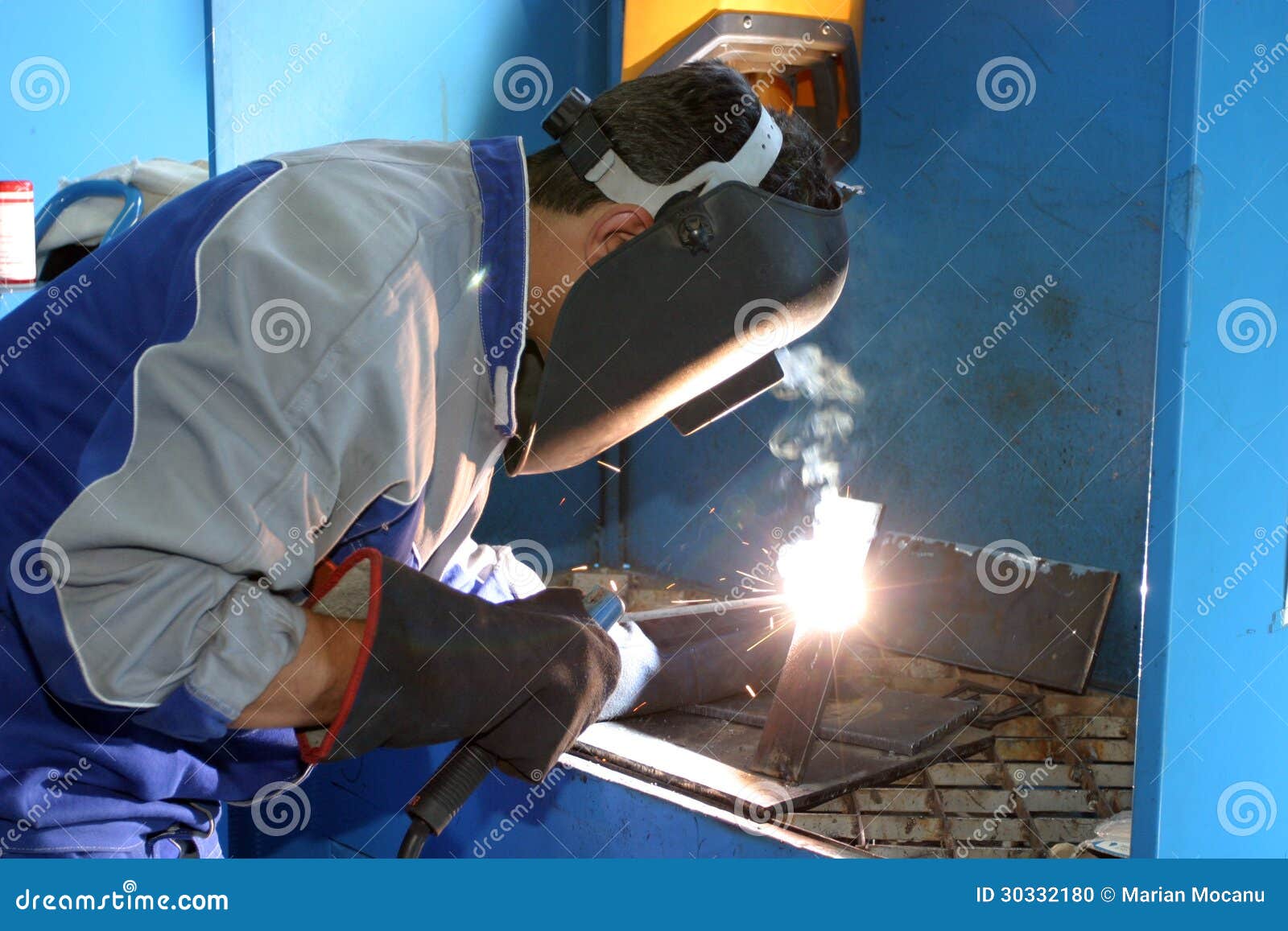 Welding stock photo. Image of sparks, flame, manufacturing - 30332180