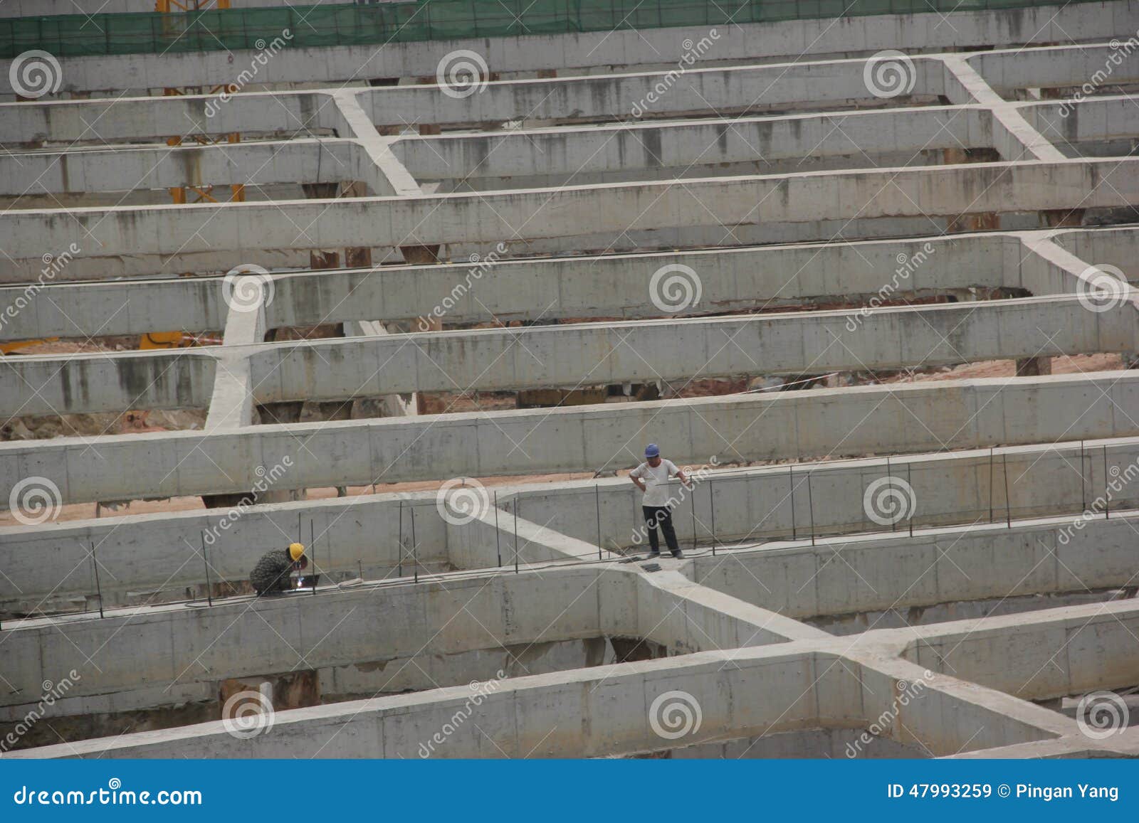 Are Welding Workers on the Skyscraper Foundation Editorial Stock Image ...