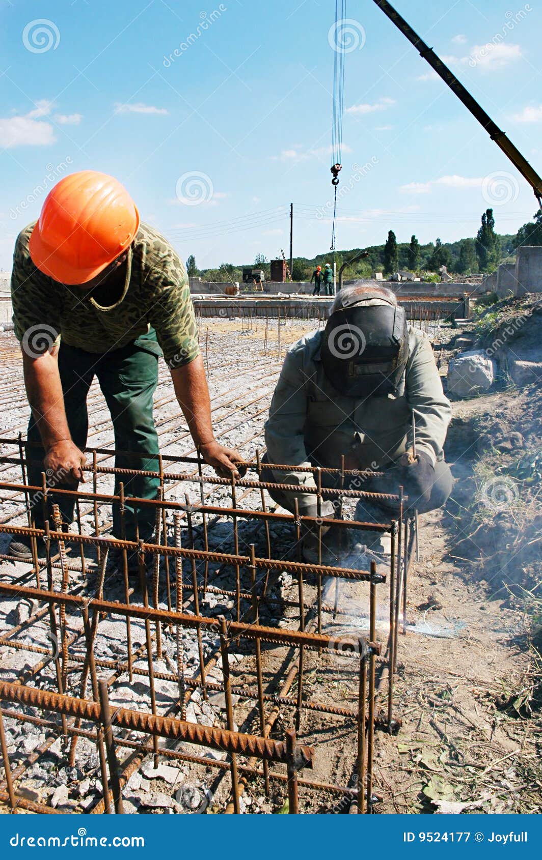 Welding works stock image. Image of basement, belt, control - 9524177