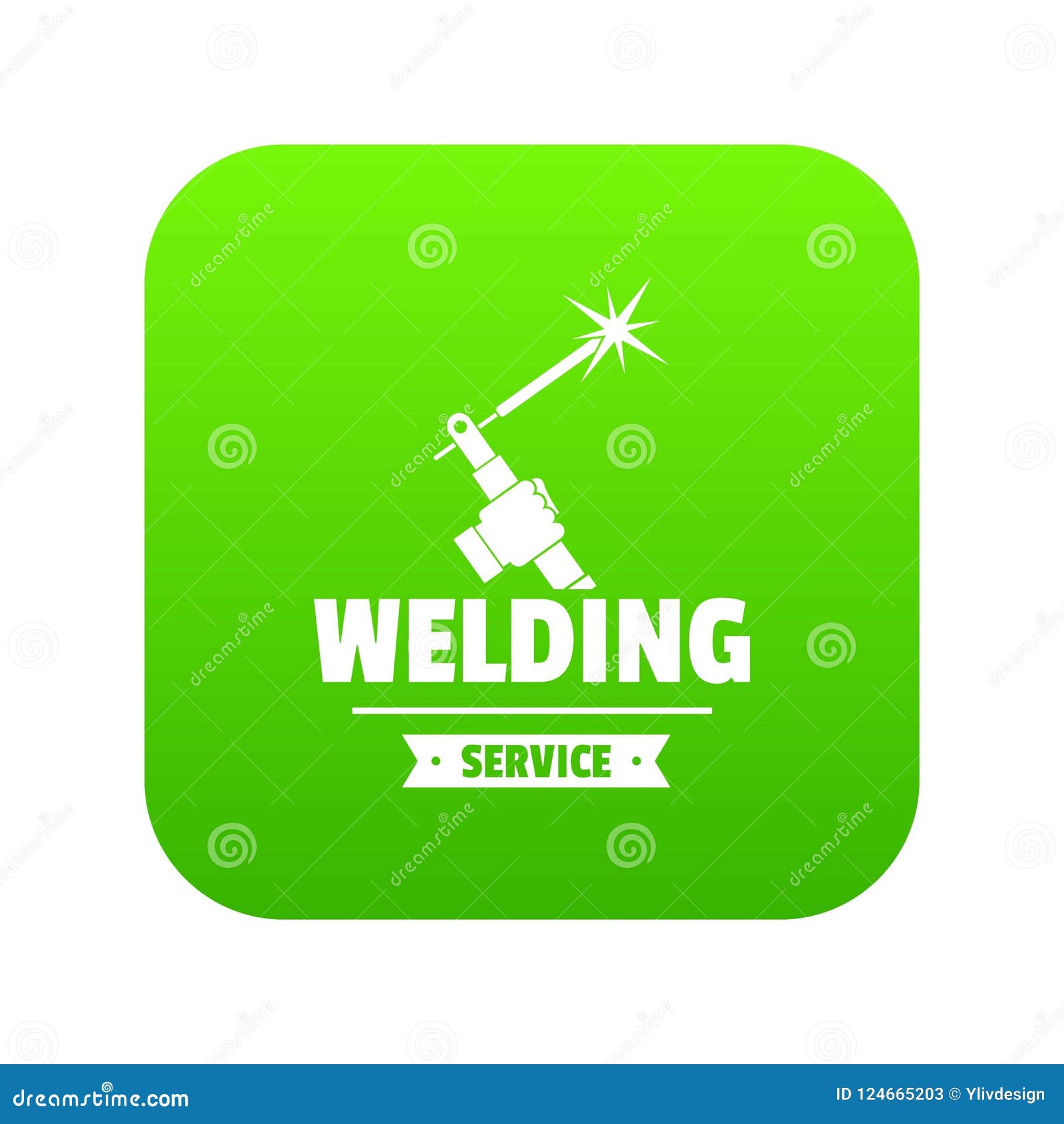 Welding Workshop Icon Green Vector Stock Vector - Illustration of mask ...
