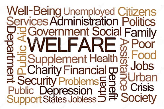 Welfare Word Cloud stock illustration. Illustration of cloud - 61347943