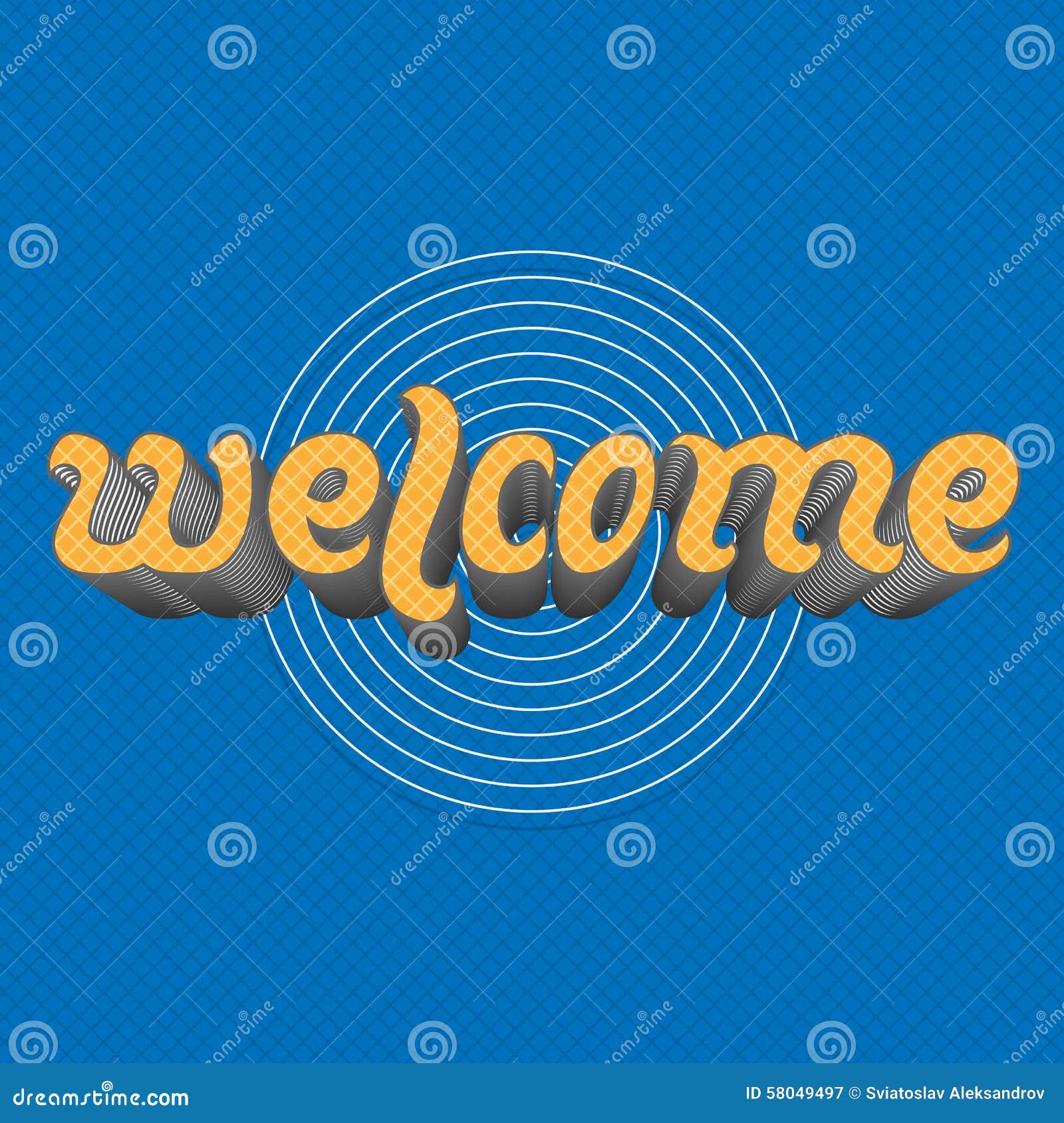 Welkom - Hand Van Letters Voorziende Tekst Vector Illustratie ...