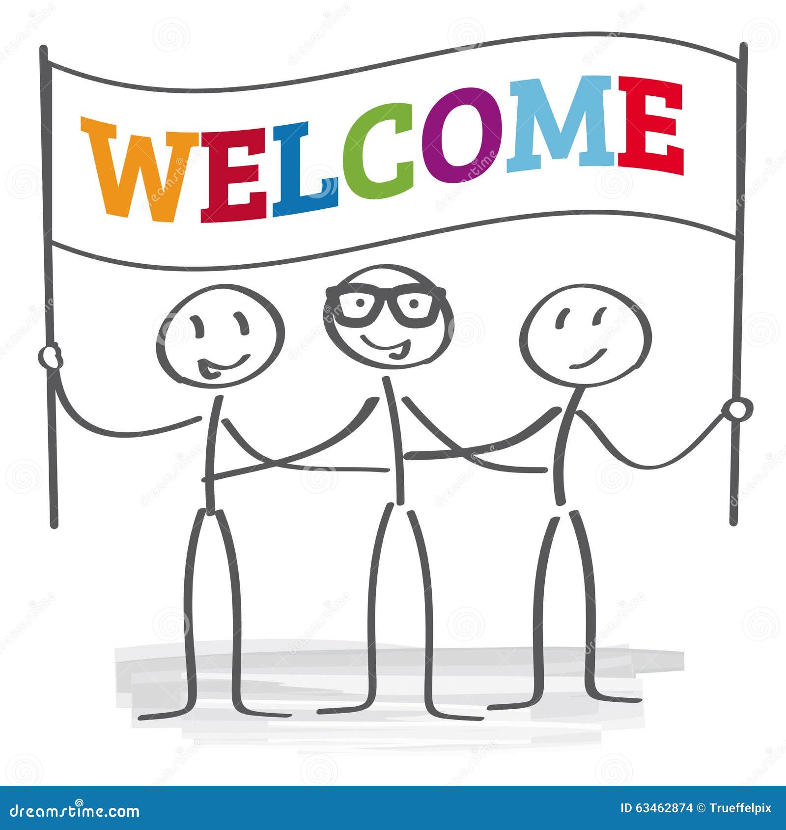 Welkom teken - illustratie stock illustratie. Illustration of vier ...