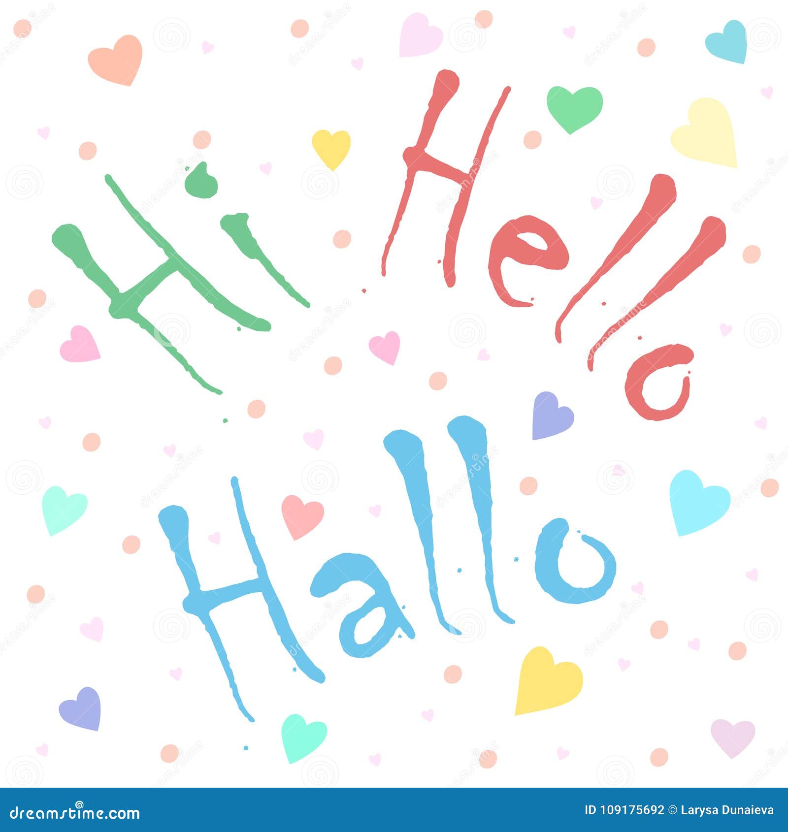 Welkom Vergadering En Groet Hallo Hello Hallo/ Vector Illustratie ...