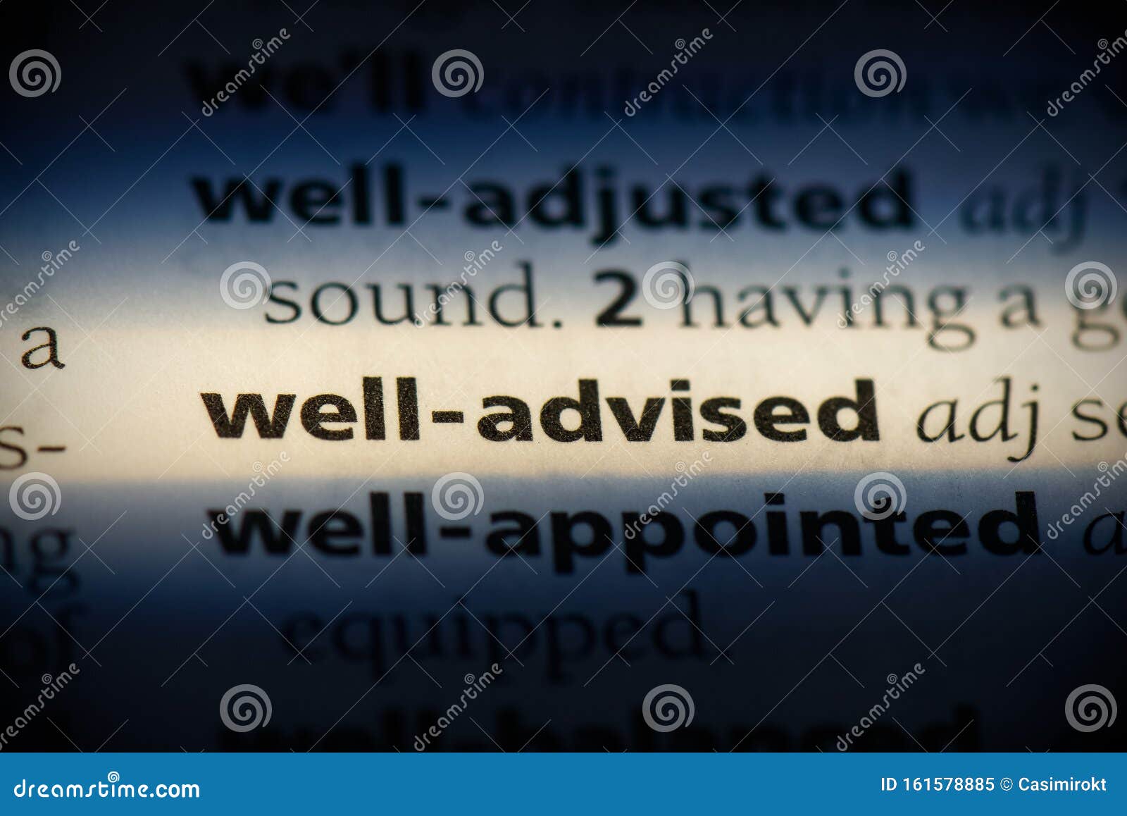 Well-advised stock image. Image of focus, education - 161578885