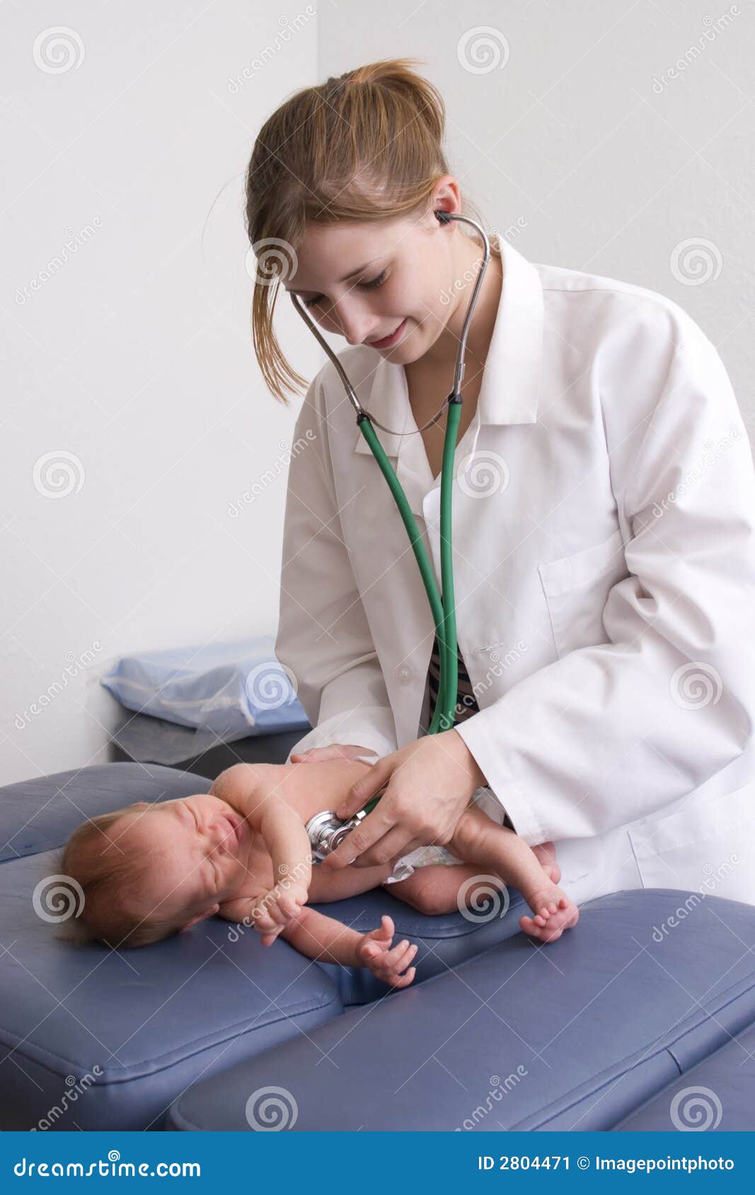 Well Baby Check-up stock image. Image of neonate, female - 2804471