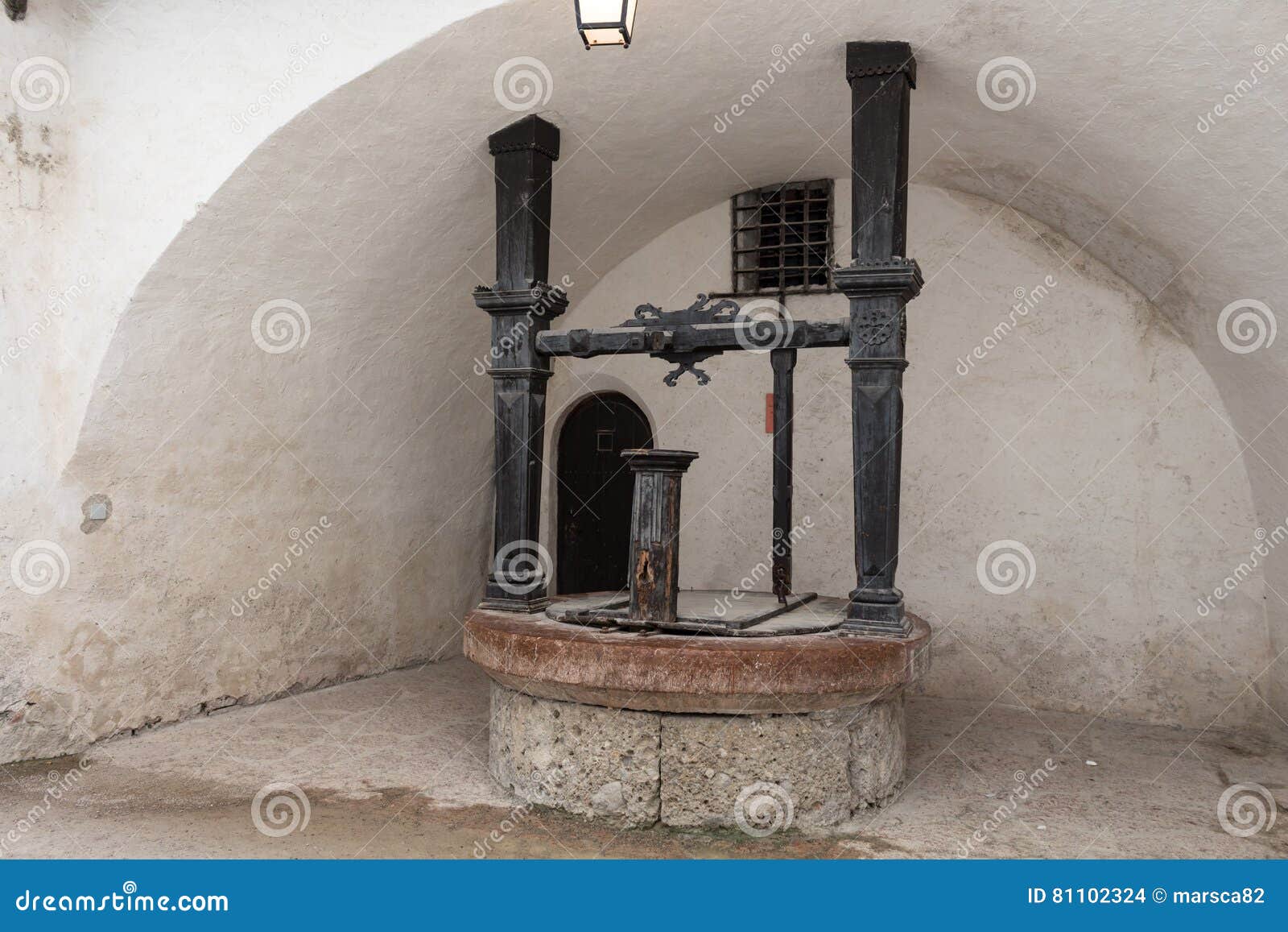 Well in the castle editorial stock image. Image of historical - 81102324