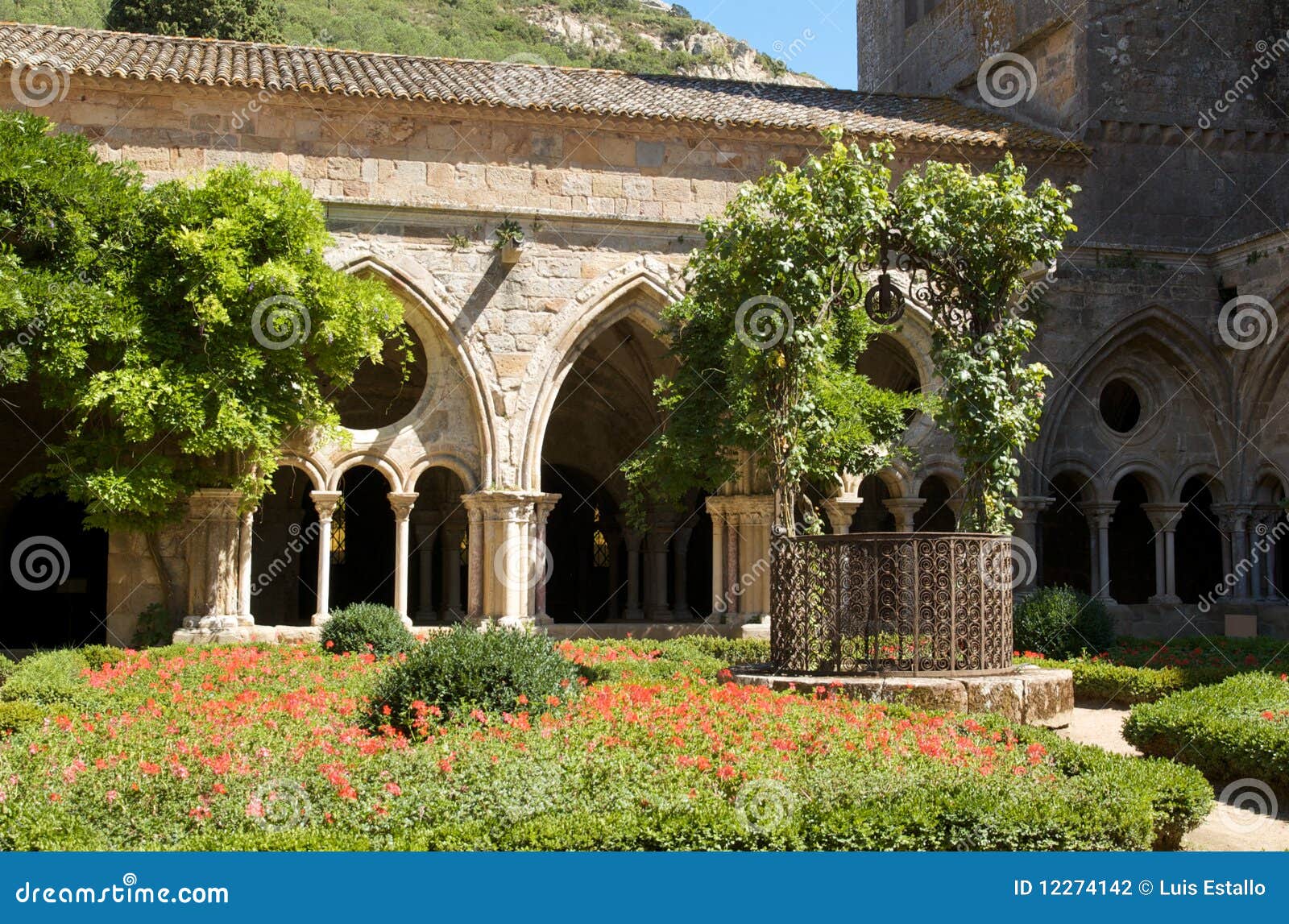 Well of the cloister stock photo. Image of building, capital - 12274142