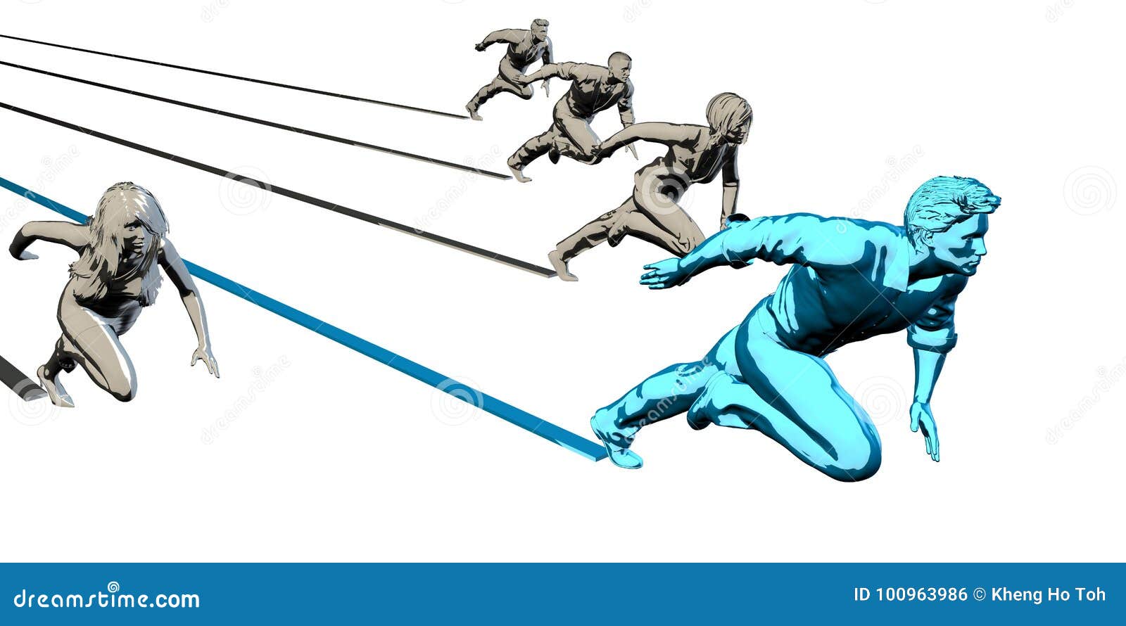 Well Coordinated Team stock illustration. Illustration of presentation ...