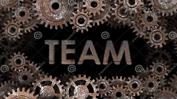 Well-coordinated Team Work. Successful Team Work. Stock Illustration ...