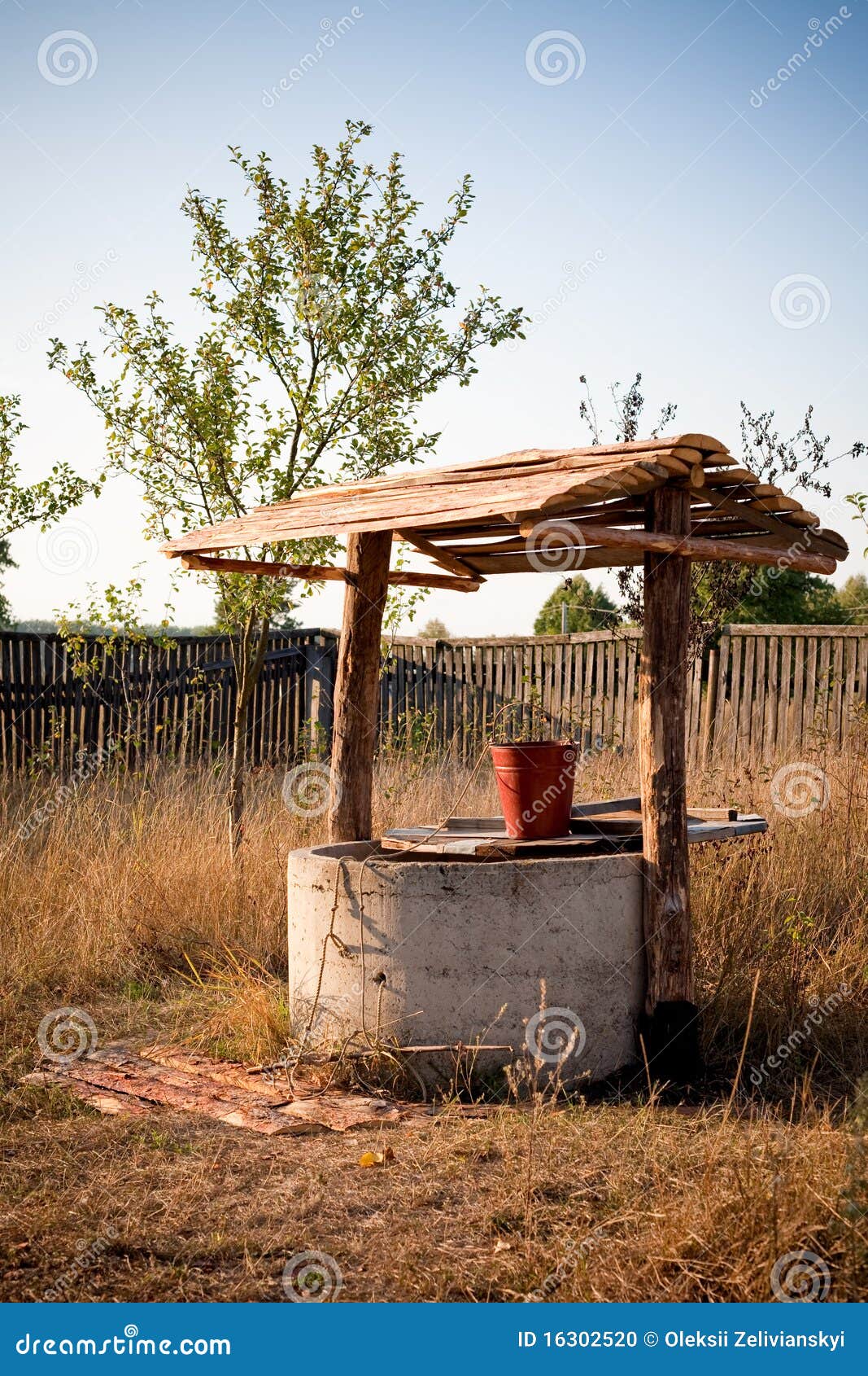 Well in country stock photo. Image of rustic, country - 16302520