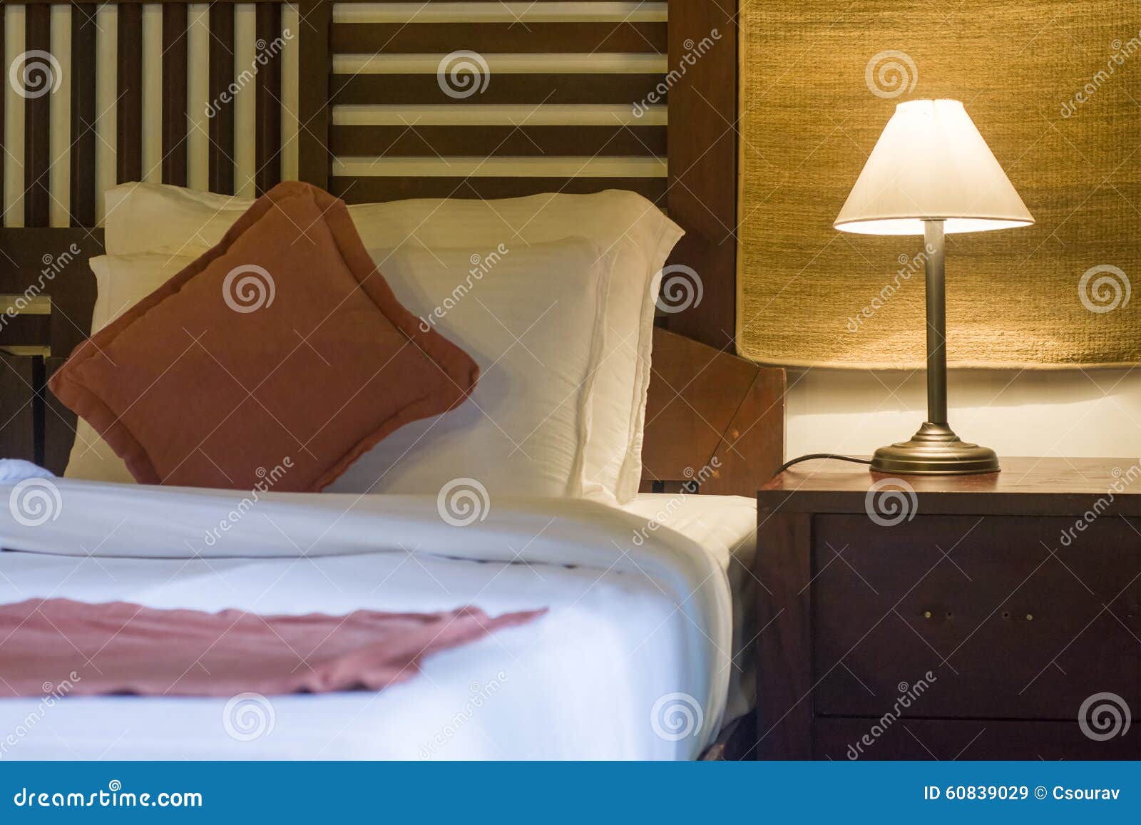 Well decorated Bed Room stock image. Image of inviting - 60839029