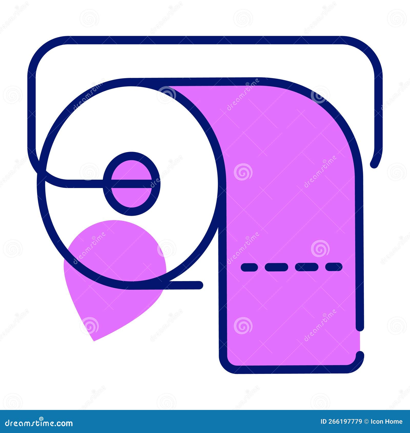Well Design Icon of Tissue Roll Stand, Editable Vector Stock Vector ...
