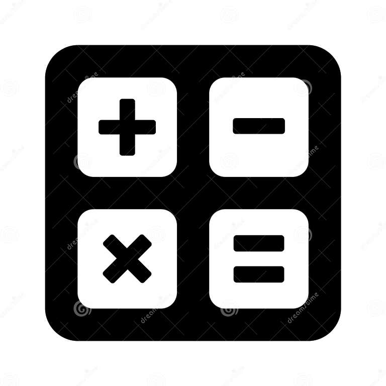 A Well Designed Calculator Icon, Digital Computation and Arithmetic Functions, Mathematical ...