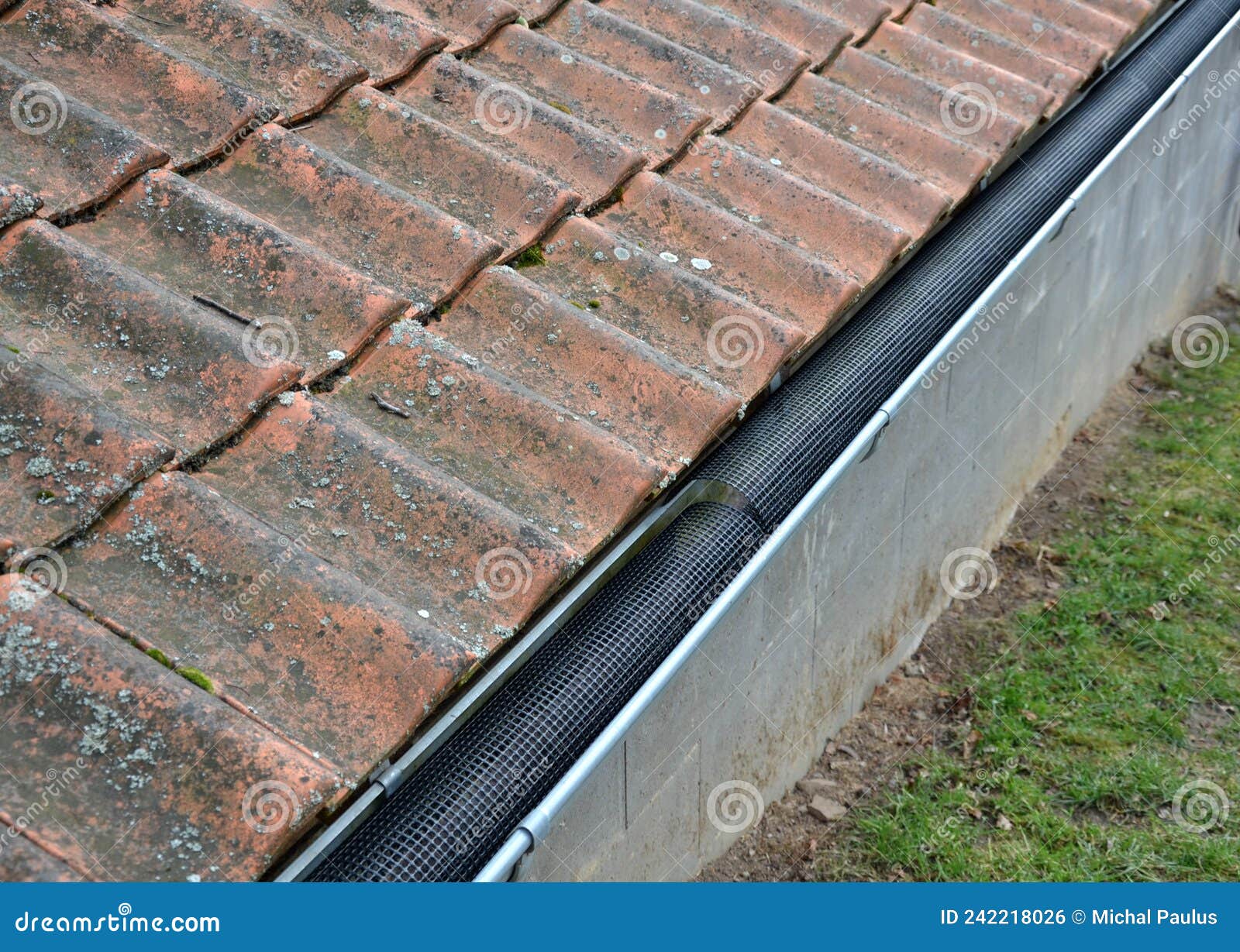 Well-designed Covering the Inside of the Gutter with a Plastic Grid ...