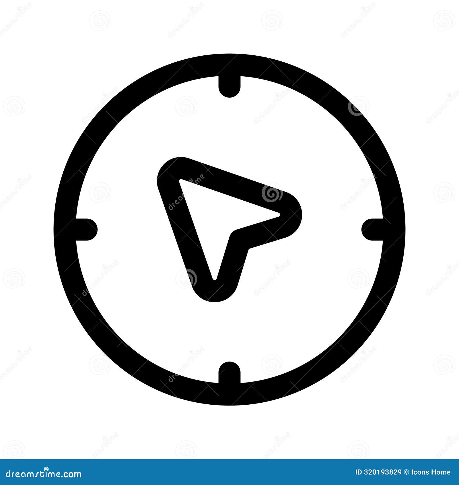 An Well Designed Icon of Compass in Modern Style, Navigation Tool Icon ...
