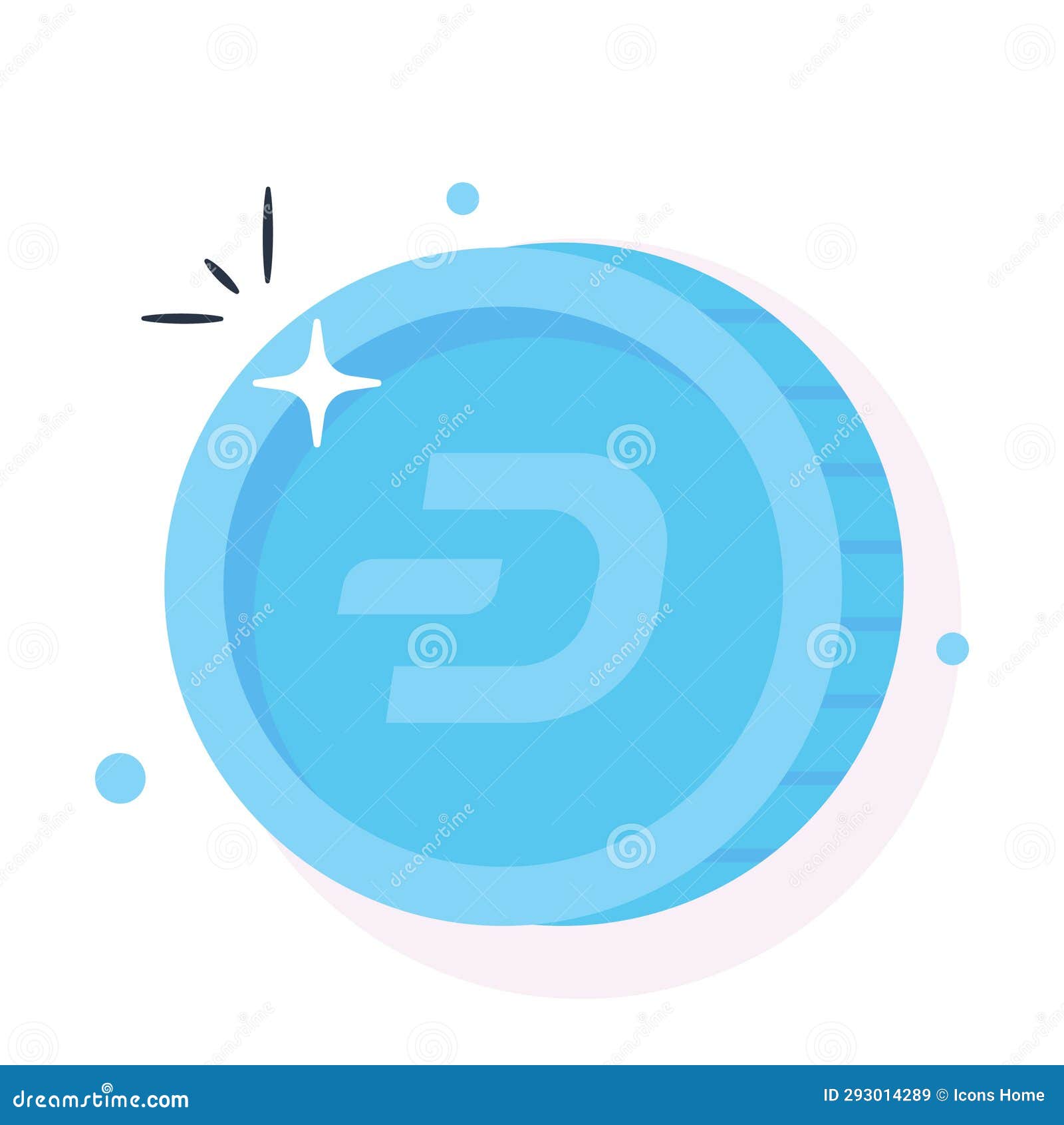 Well Designed Icon of Dash Coin, Cryptocurrency Coin Vector Design Stock Vector - Illustration ...
