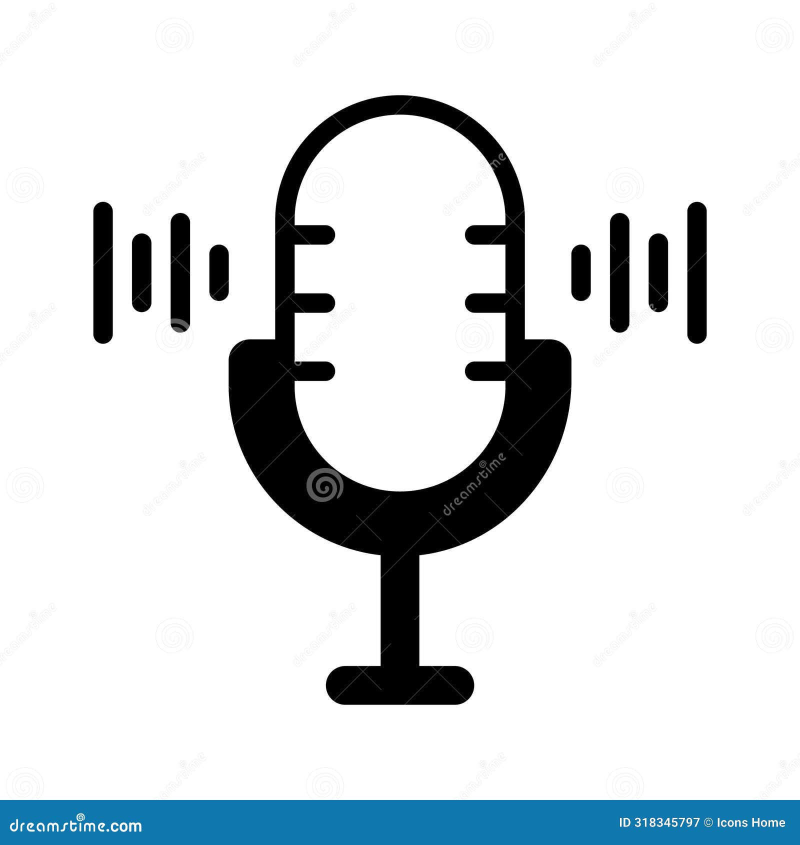 Well Designed Icon of Microphone, Recording Mic Vector Design Stock ...
