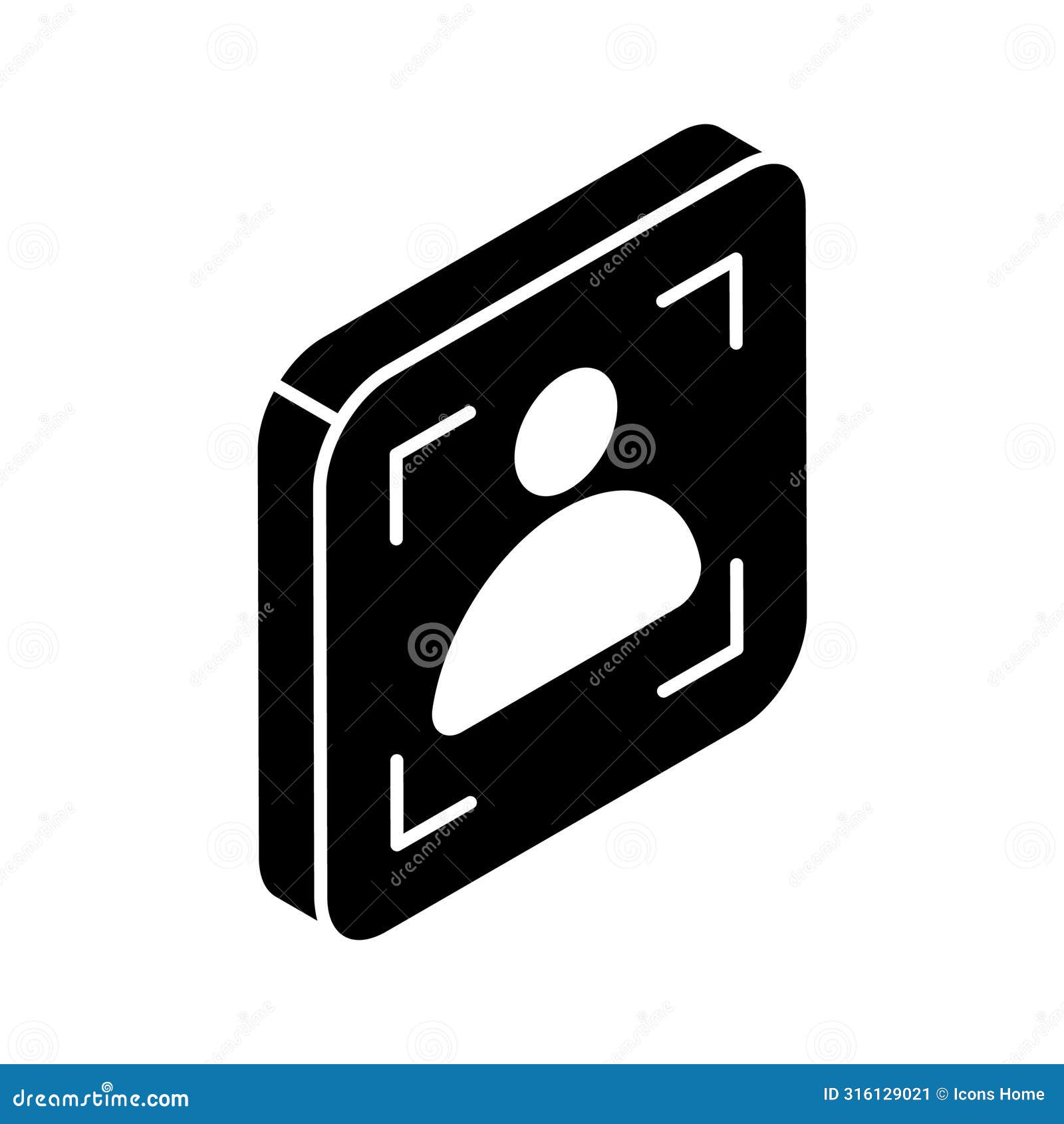 Well Designed Icon of User Recognition, User Scanning Vector Design ...